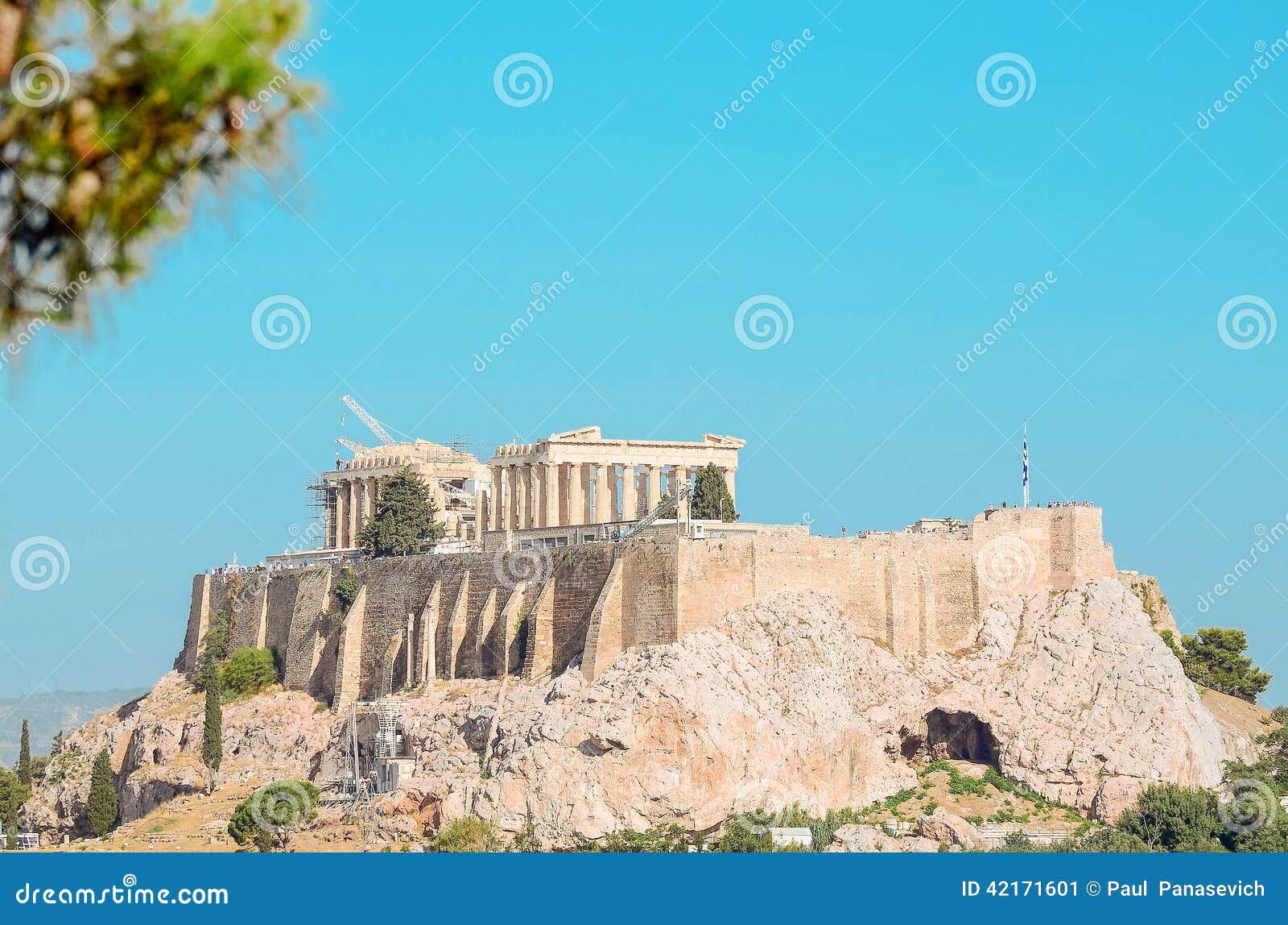 Greek Acropolis stock image. Image of classic, temple - 42171601