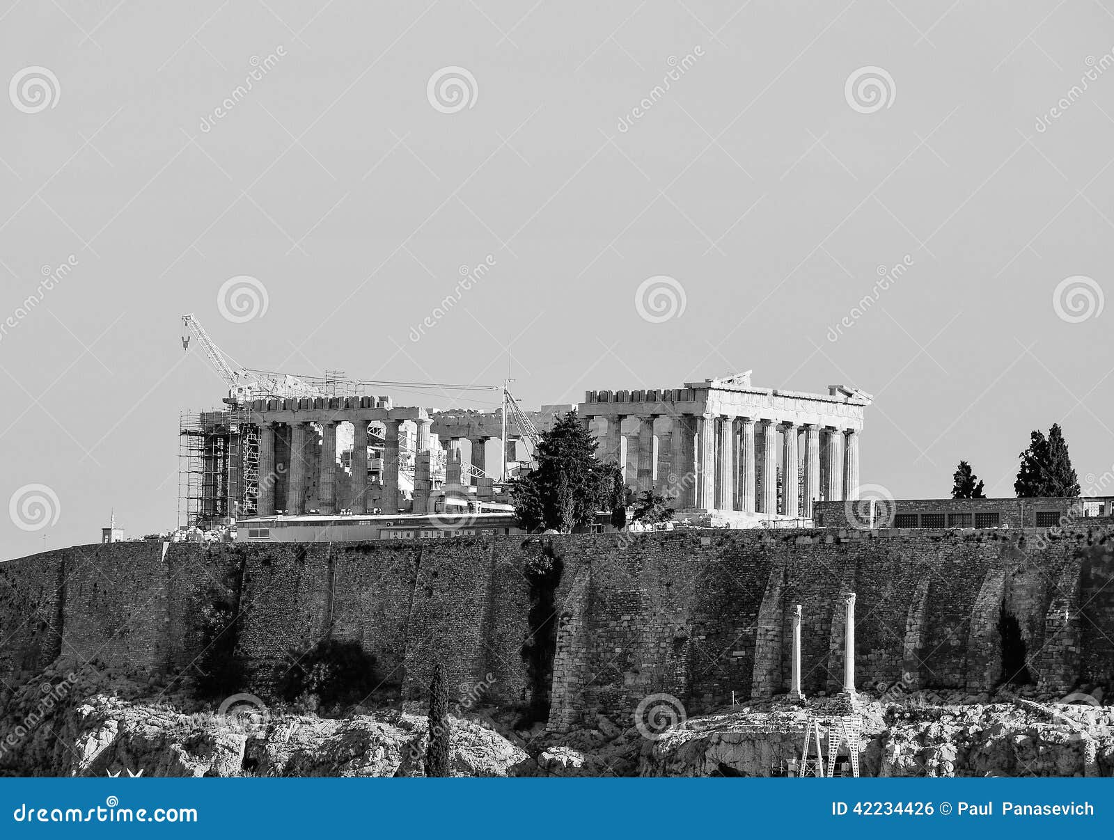 Greek Acropolis stock photo. Image of buildings, stone - 42234426