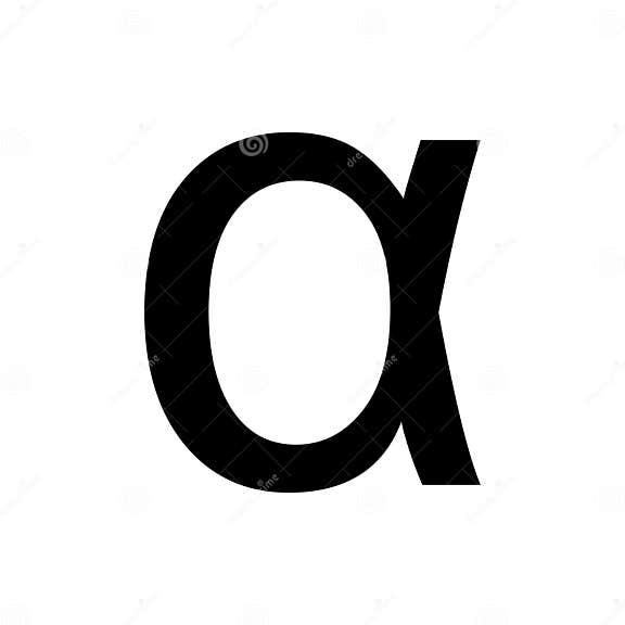 Alpha Greek Alphabet Design Trendy Stock Vector - Illustration of ...