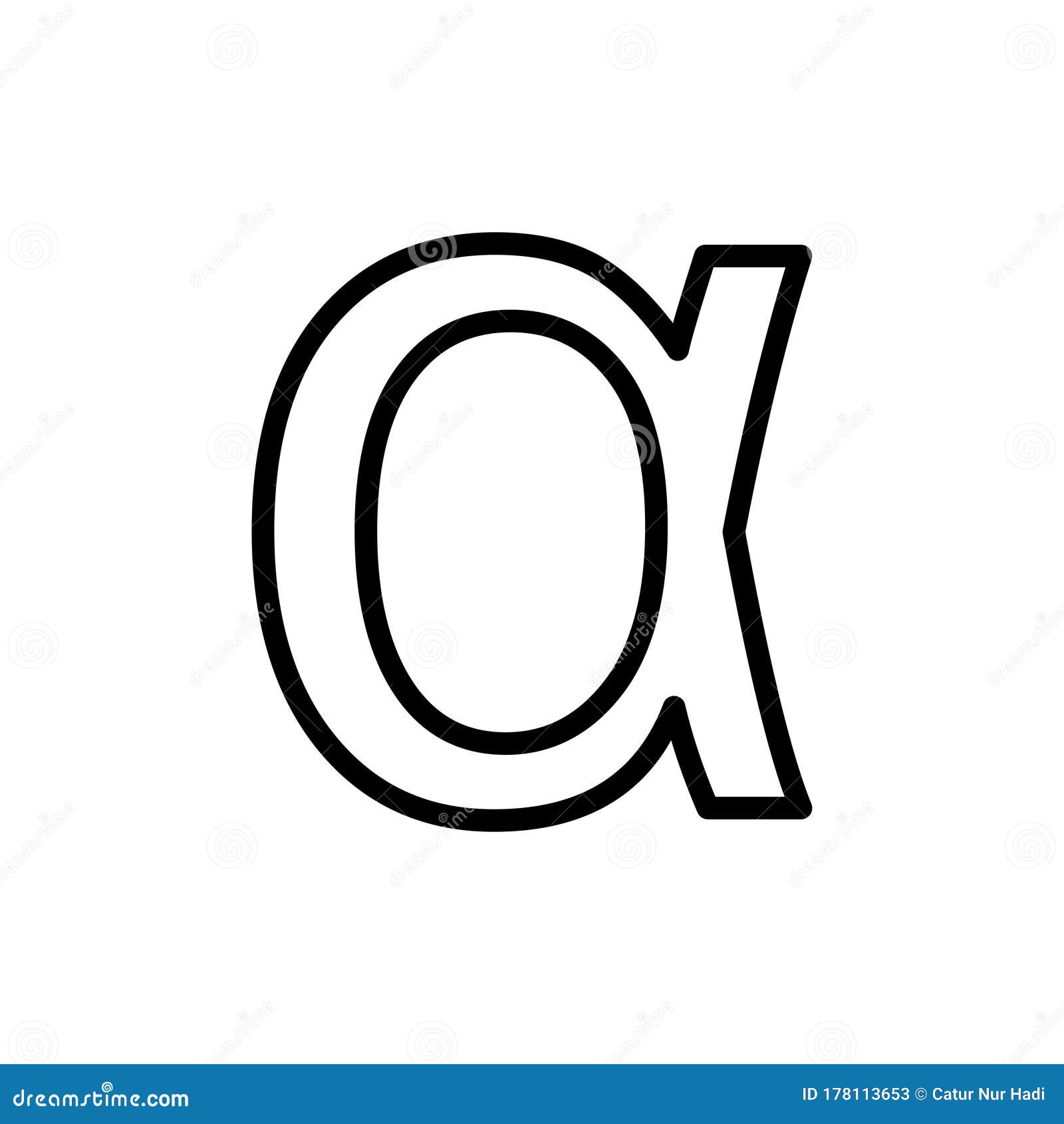 Alpha Greek Alphabet Design Trendy Stock Vector - Illustration of ...