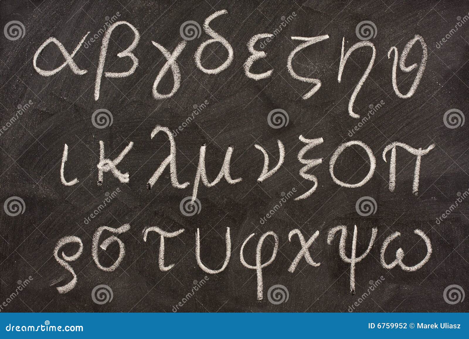 Greek Alphabet on Blackboard Stock Photo - Image of gamma, letter: 6759952
