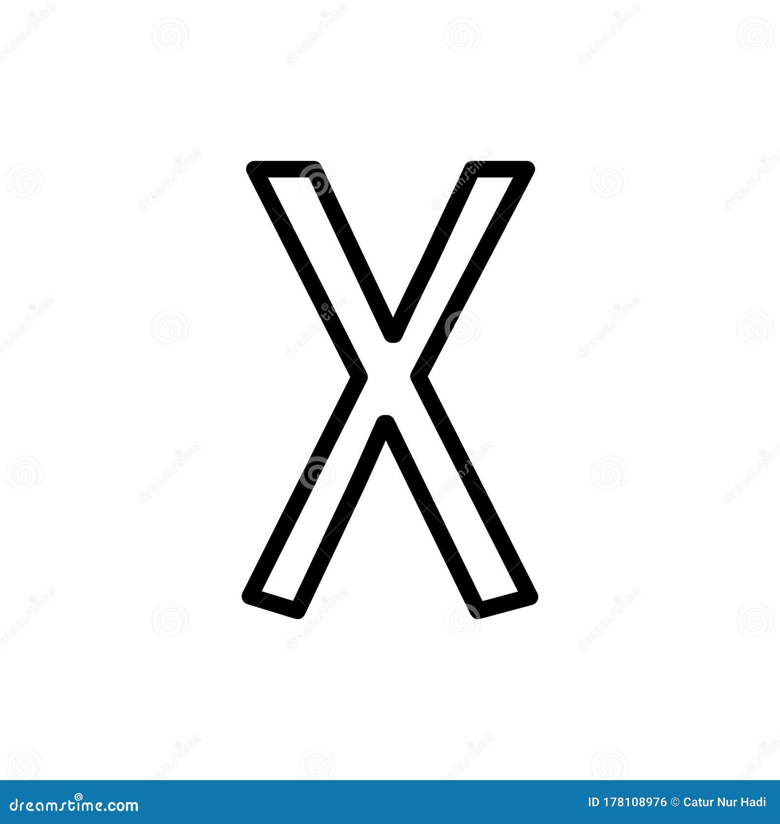 Chi Greek Alphabet Design Trendy Stock Vector - Illustration of ancient ...