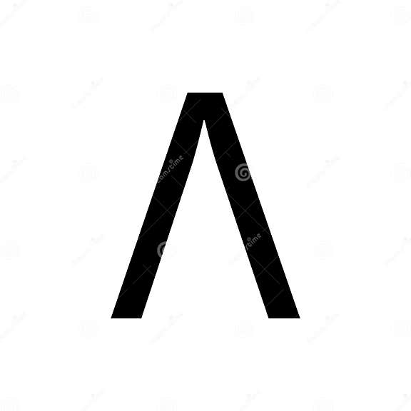 Lambda Greek Alphabet Design Trendy Stock Vector - Illustration of ...