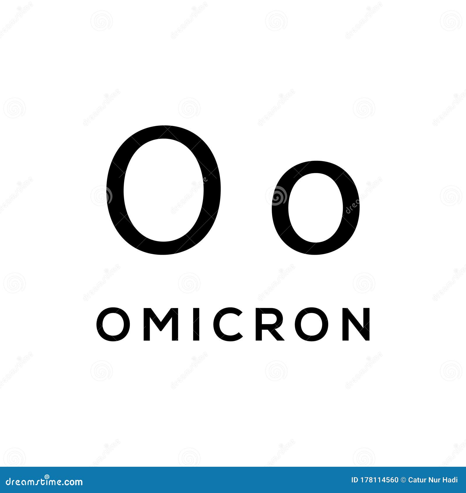 Omicron Greek Alphabet Design Trendy Stock Vector - Illustration of ...