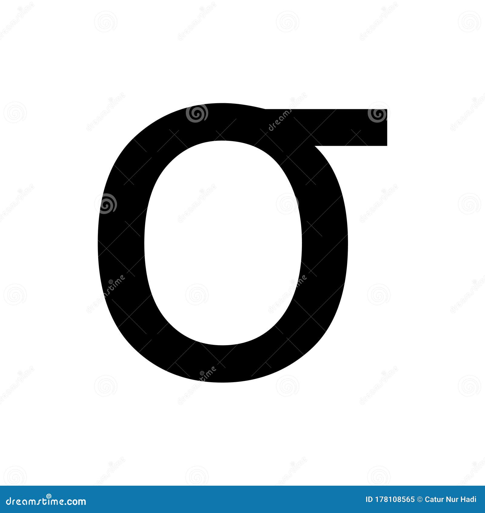 Sigma Greek Alphabet Design Trendy Stock Vector - Illustration of ...