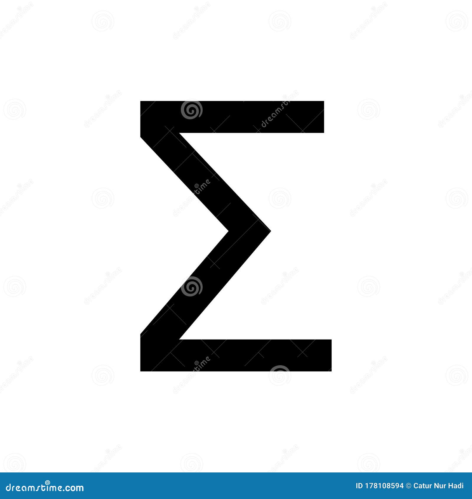 Sigma Greek Alphabet Design Trendy Stock Vector - Illustration of ...