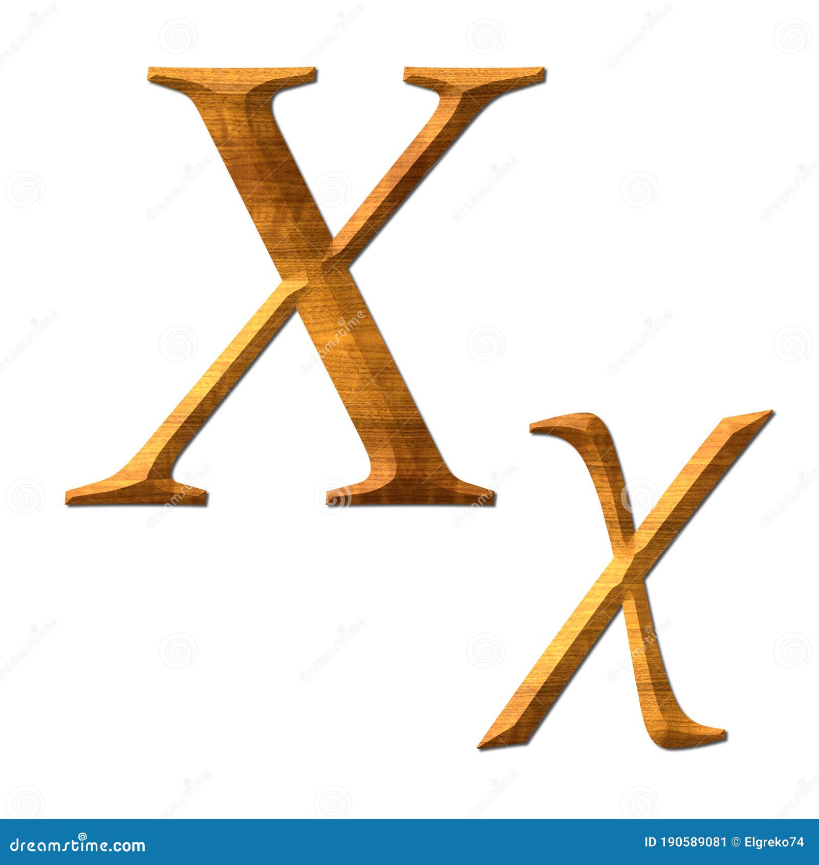 Greek Alphabet Wooden Texture, Xi Stock Illustration - Illustration of ...