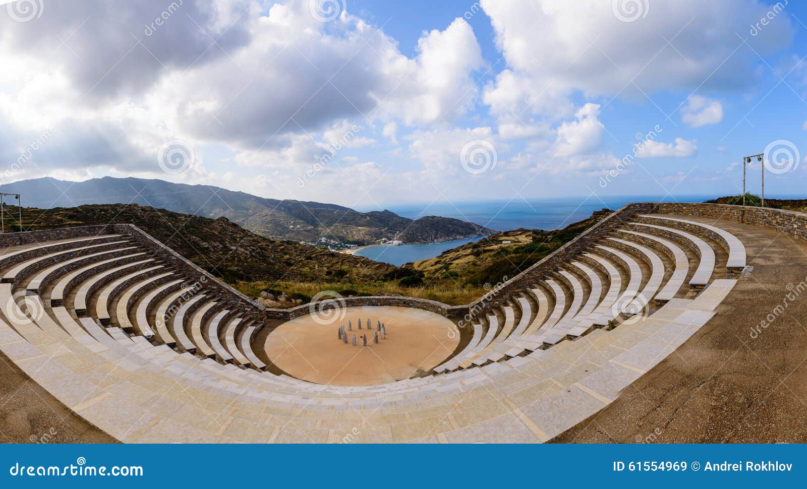 Greek amphitheater stock image. Image of location, performance - 61554969