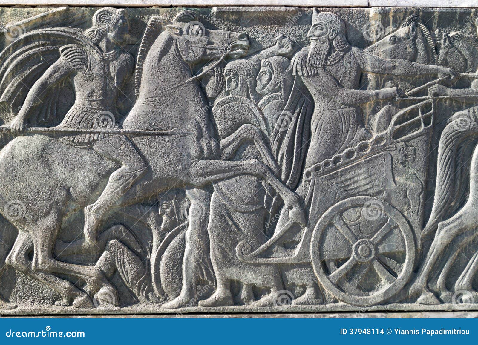 Greek Ancient Alike Plaque at Great Alexander Monument, Greece ...