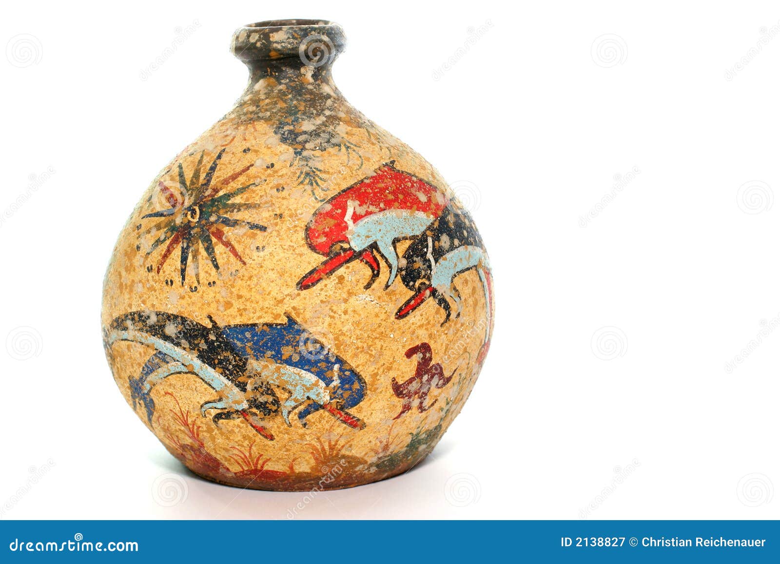 Greek ancient jug Repro stock image. Image of potery, dolphine - 2138827