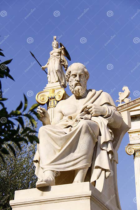 Greek Ancient Philosopher Platon Stock Image - Image of history ...