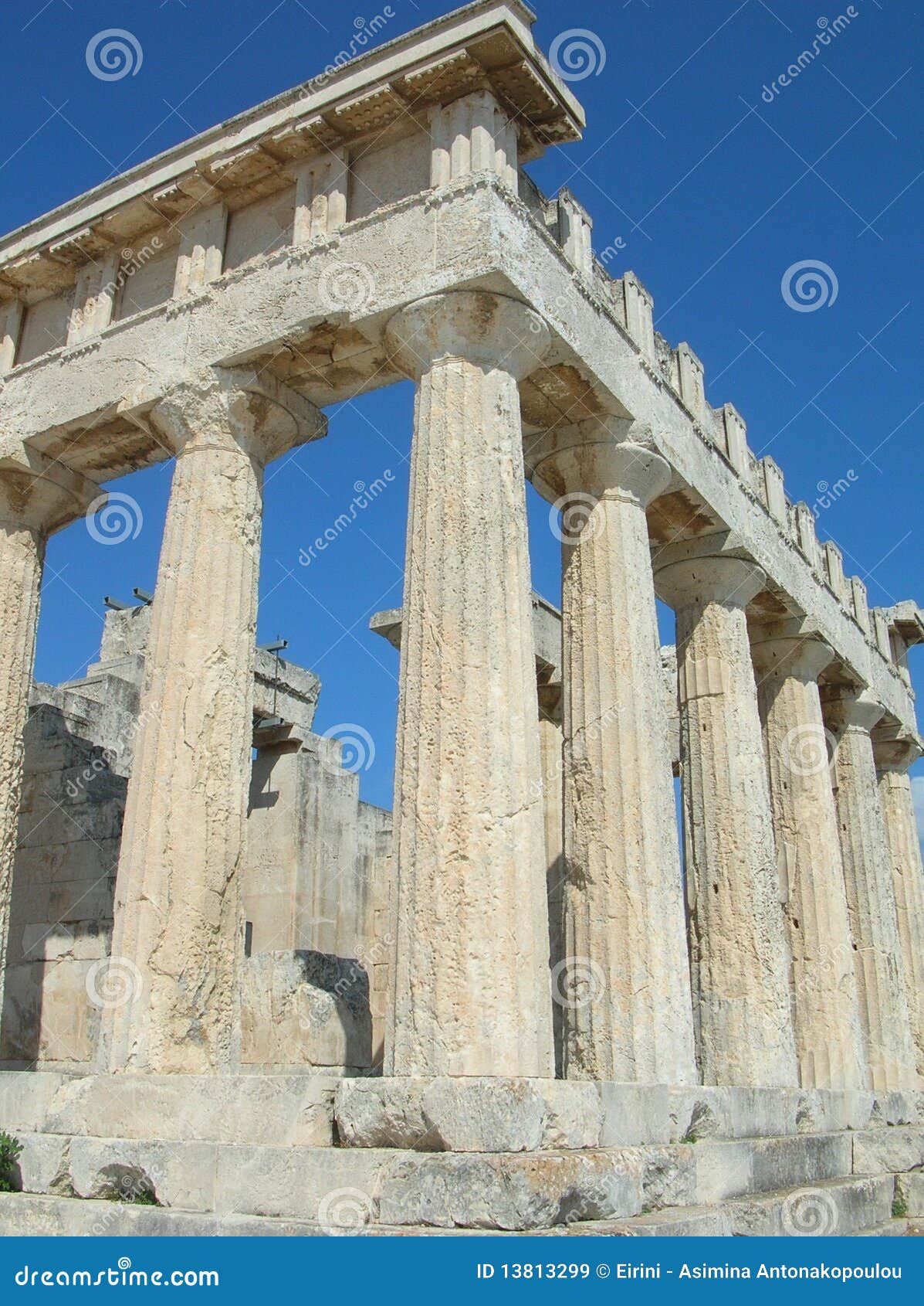 Greek ancient temple stock image. Image of greece, excavations - 13813299