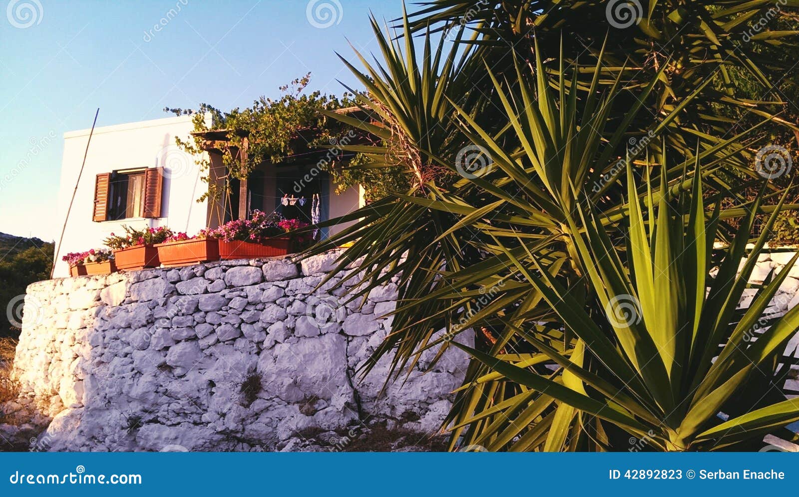 Greek Architecture on Arkoi Island Stock Image - Image of island, home ...