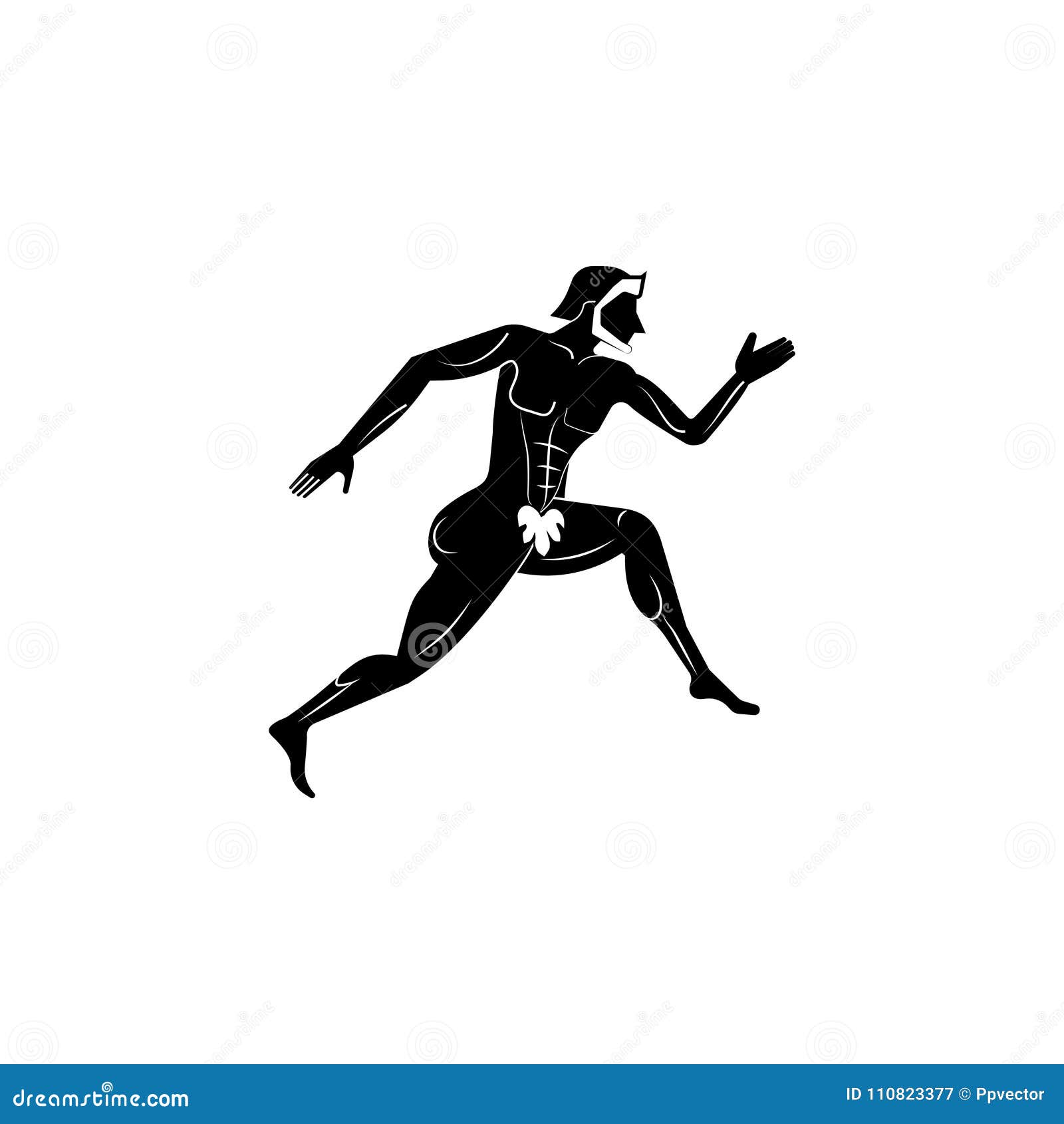 Greek Athlete Statue Made Of Wire Throwing The Discus Stock Image ...