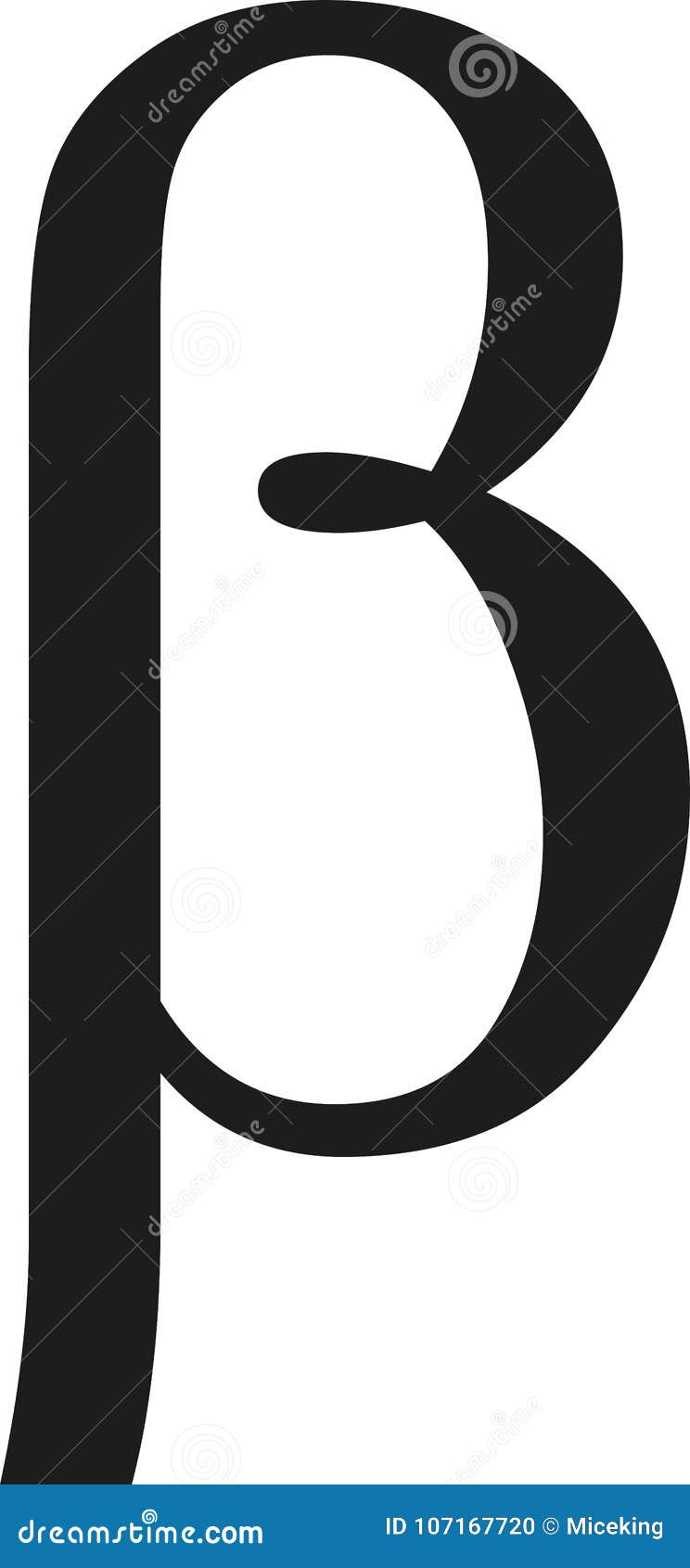 Beta Sign. Beta Letter, Greek Alphabet Symbol Royalty-Free Stock Image ...