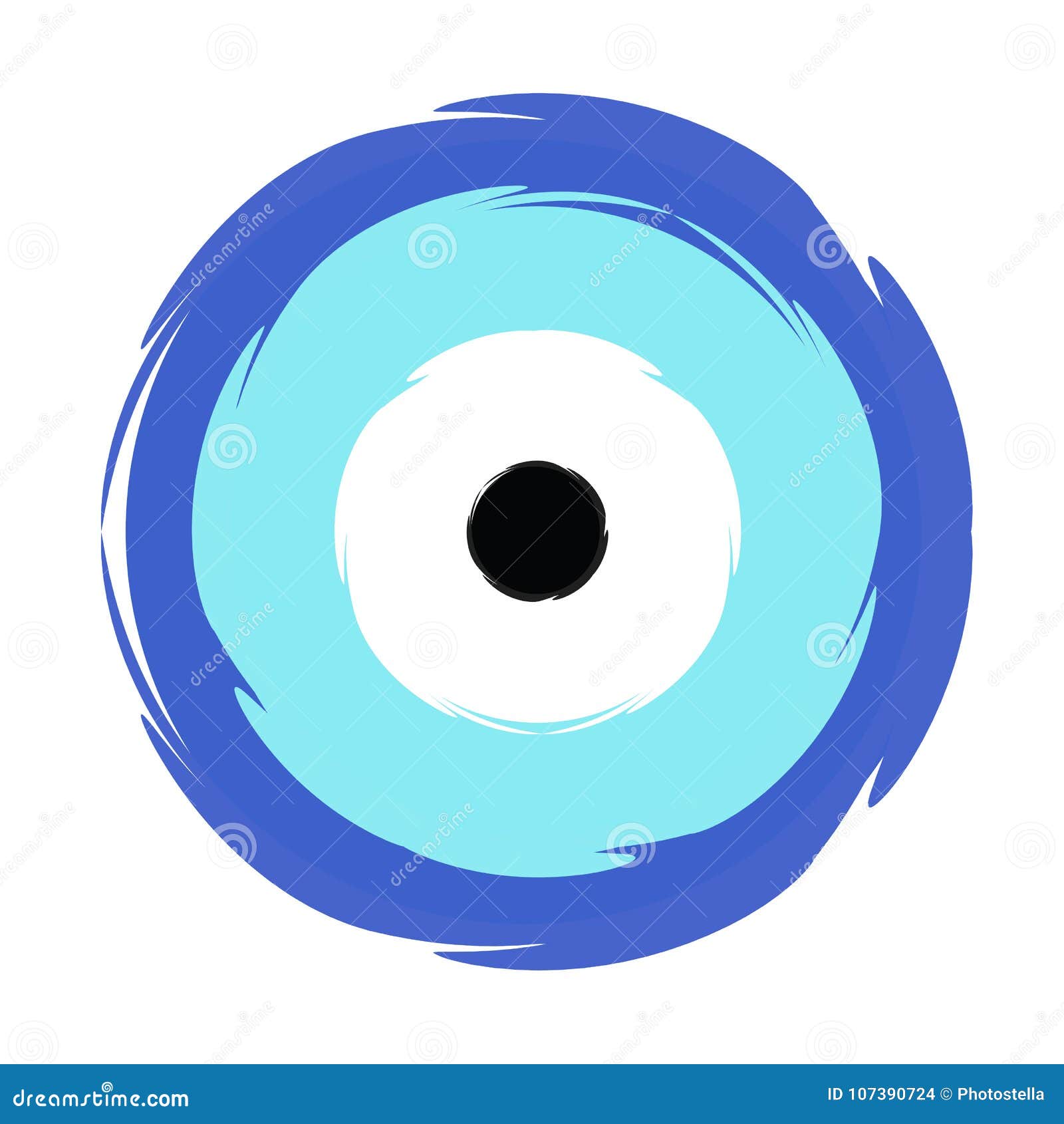 Blue Evil Eyes On Black Background Vector Illustration | CartoonDealer ...