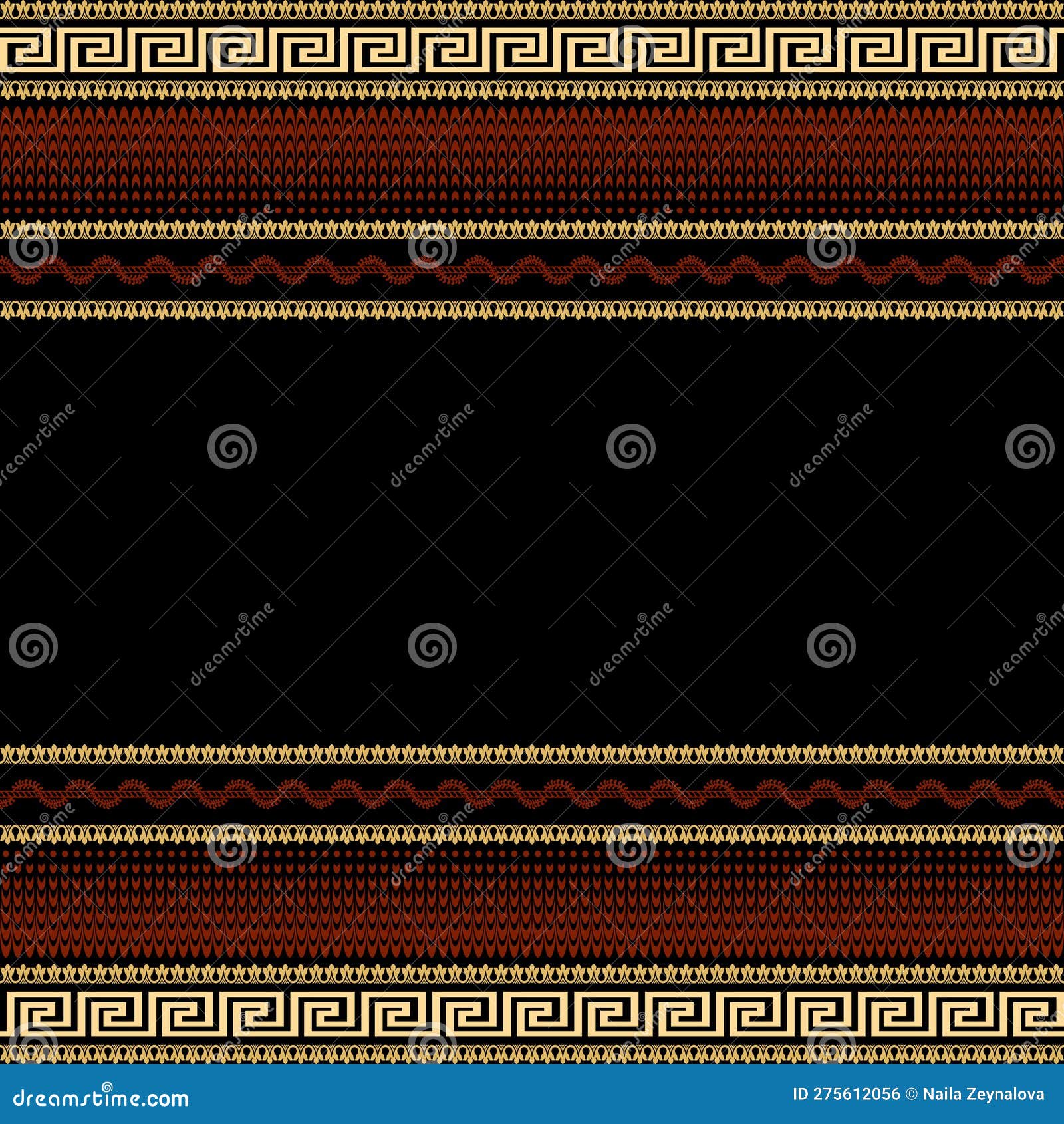 Greek Borders Beautiful Seamless Pattern. Modern Patterned Vector ...