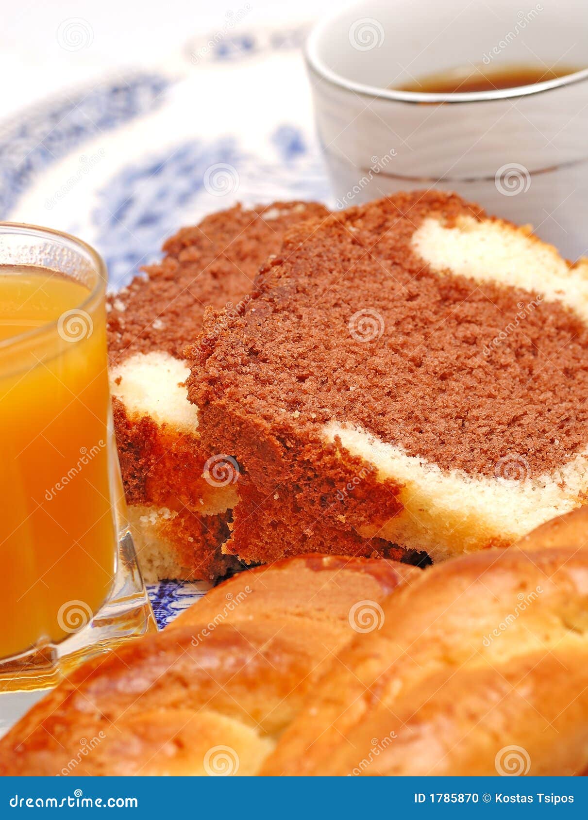 Greek breakfast cake stock photo. Image of morning, pastry - 1785870