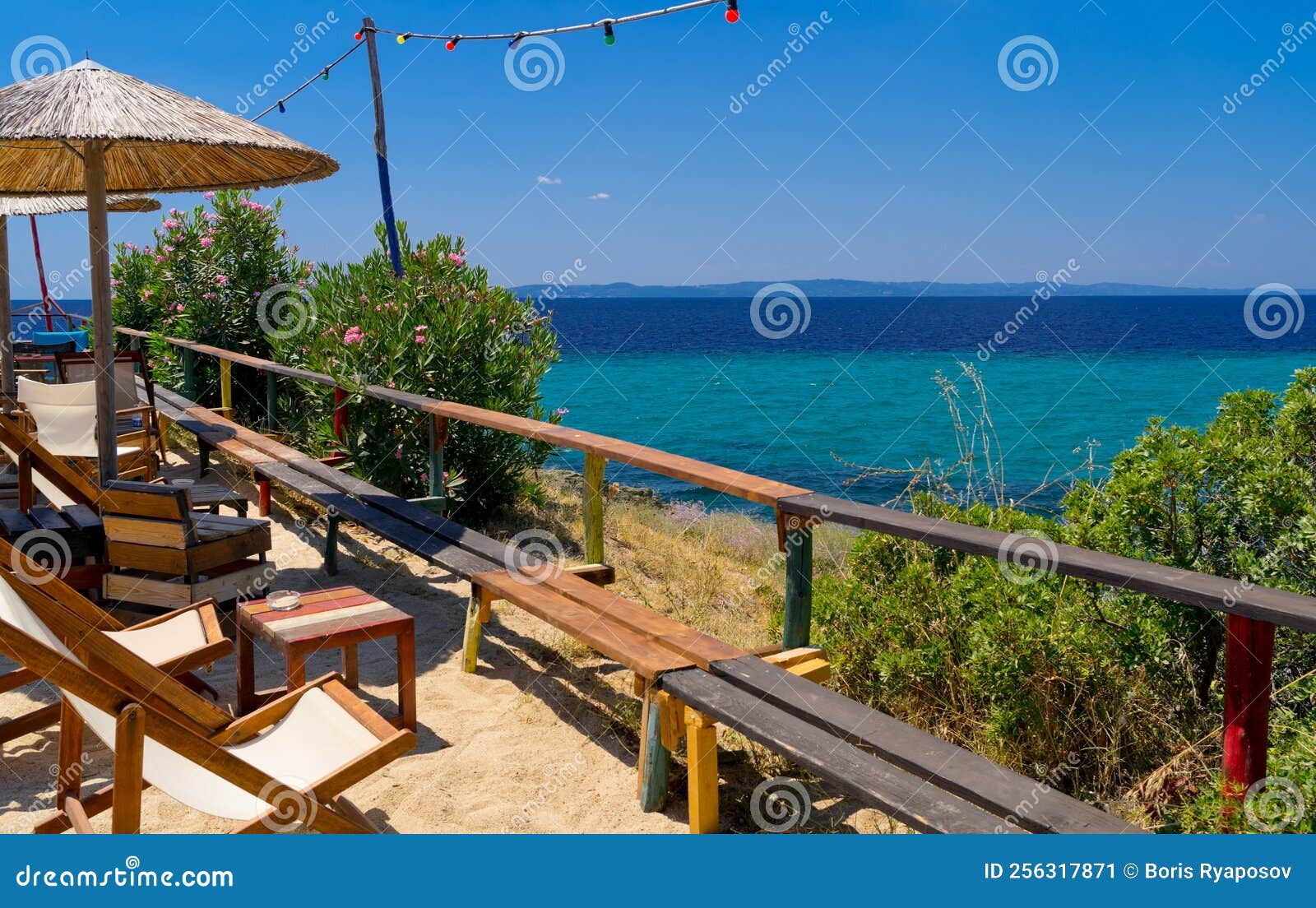 Greek cafe stock image. Image of cafe, greece, serenity - 256317871