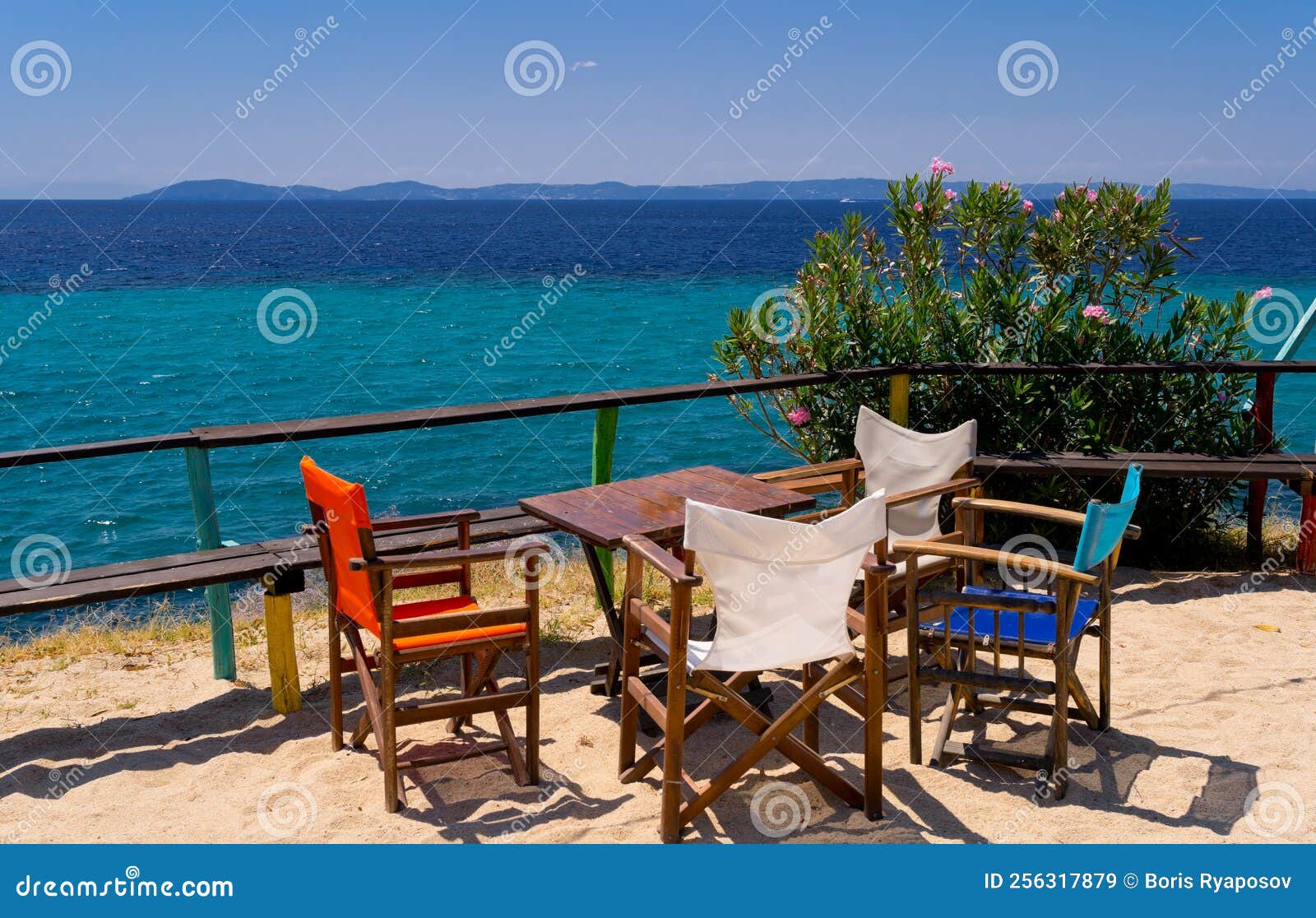 Greek cafe stock image. Image of domestic, greek, holiday - 256317879