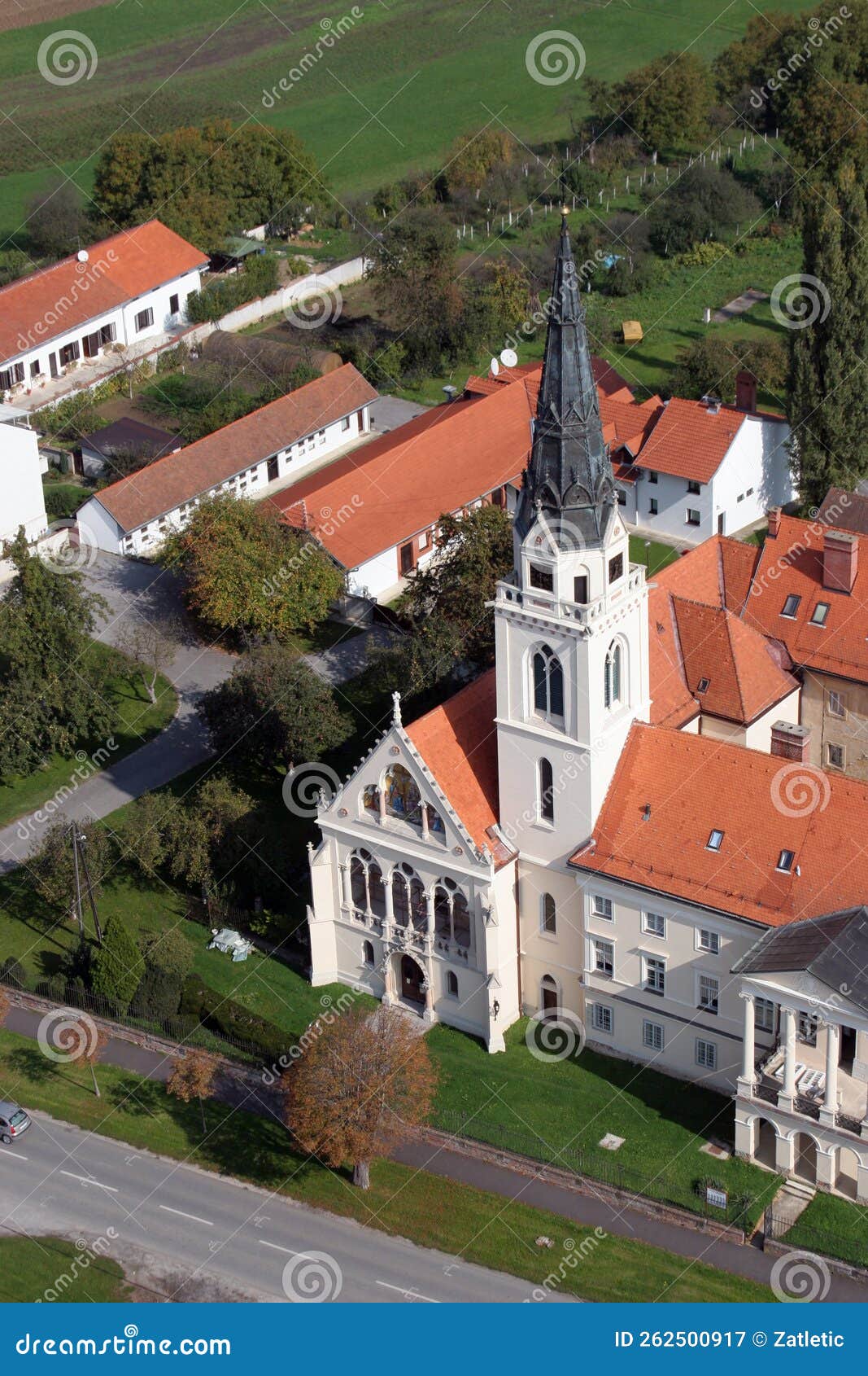 Greek Catholic Cathedral of the Holy Trinity in Krizevci, Croatia Stock ...