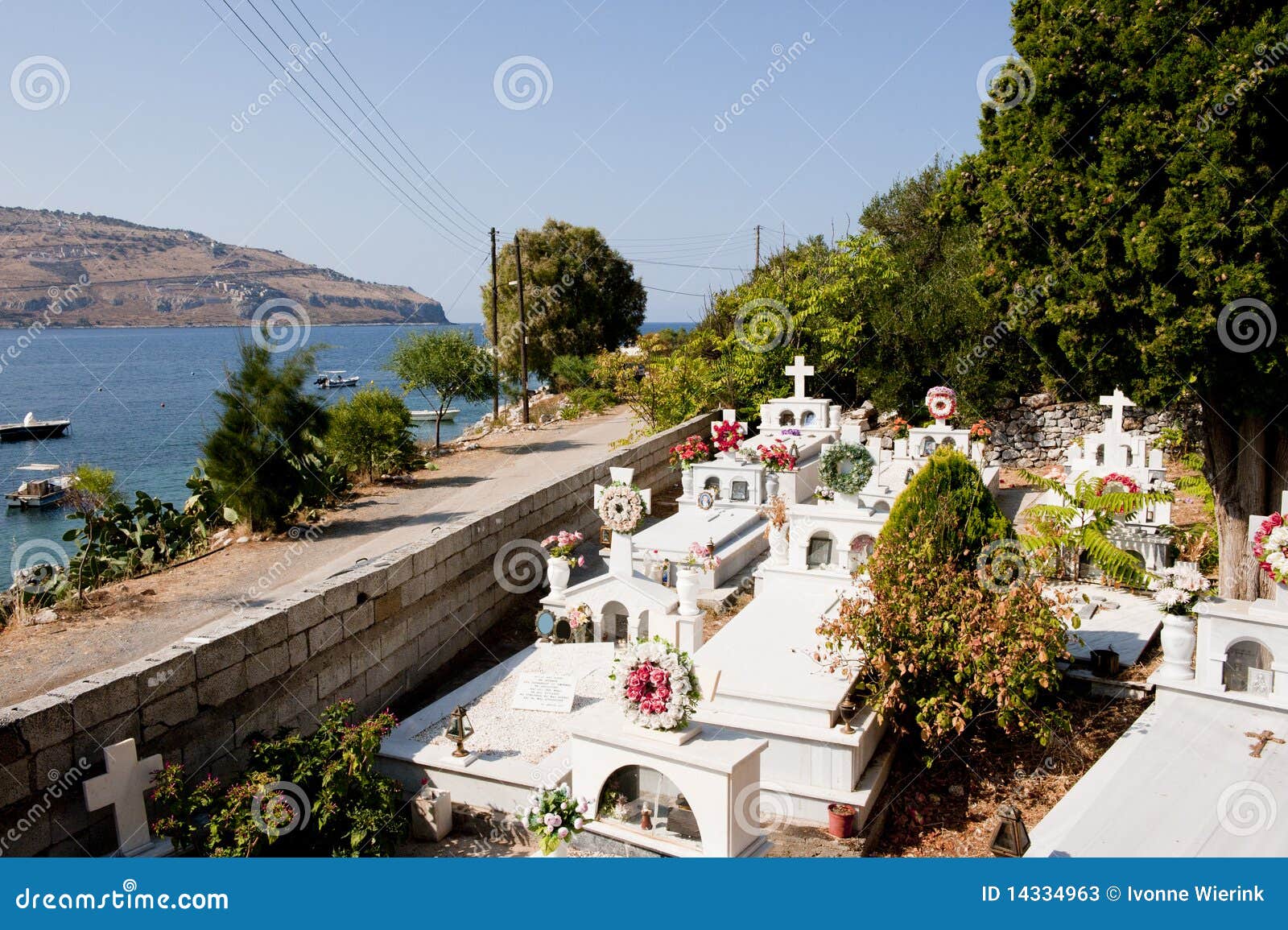 Greek cemetery stock image. Image of peloponnese, greece - 14334963