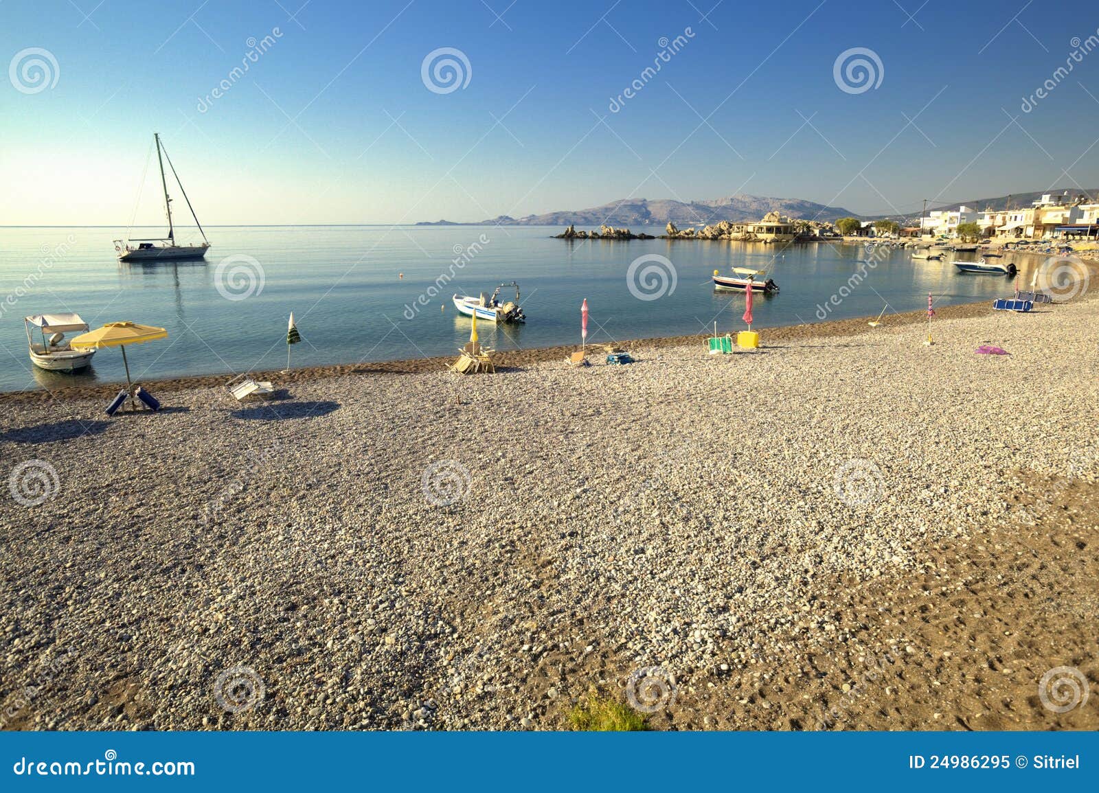 Greek Charaki landscape stock image. Image of shore, panorama - 24986295