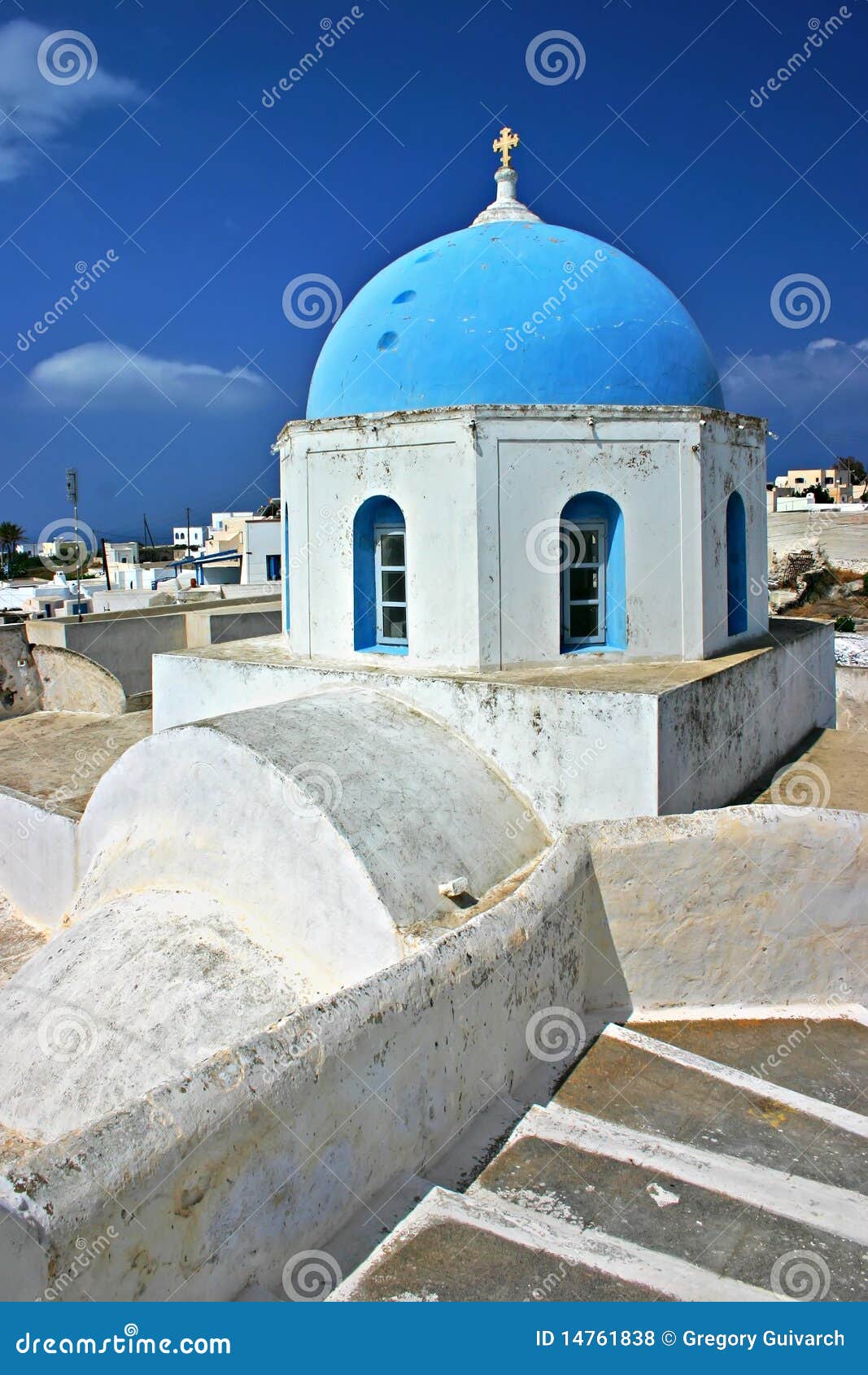 Greek church stock photo. Image of greek, orthodox, pyrgos - 14761838