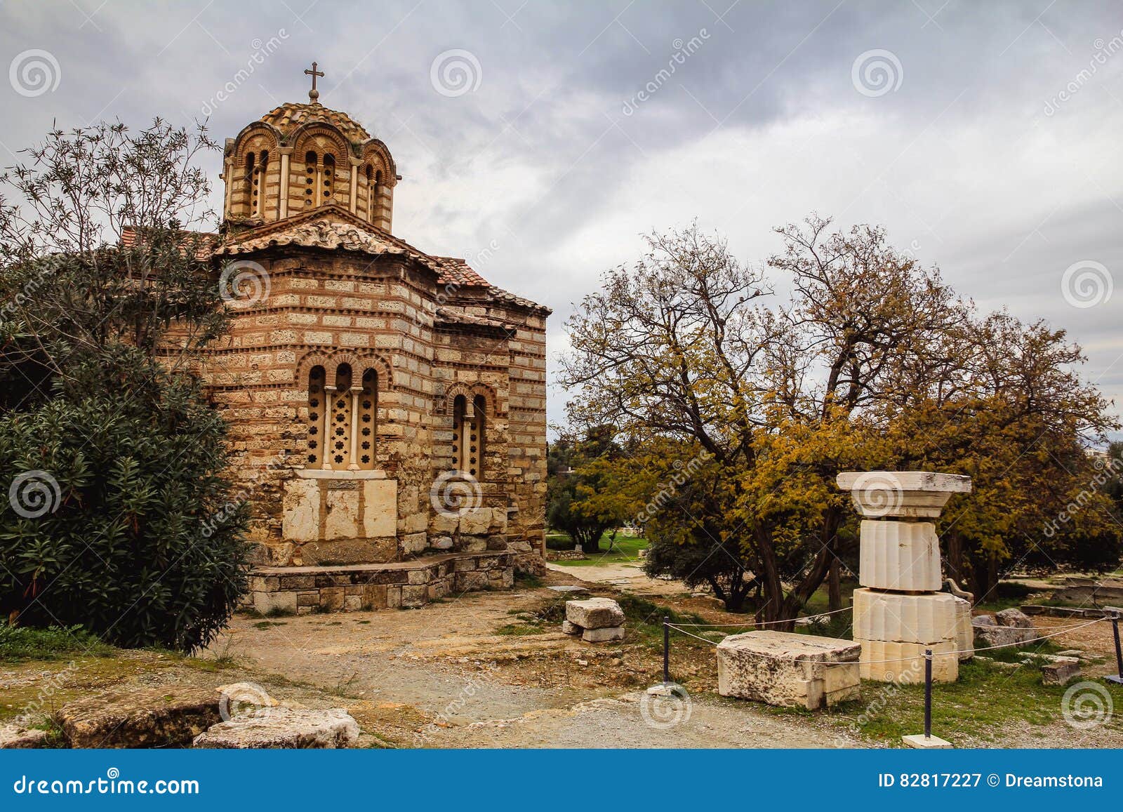 Greek church stock image. Image of greece, athens, nature - 82817227