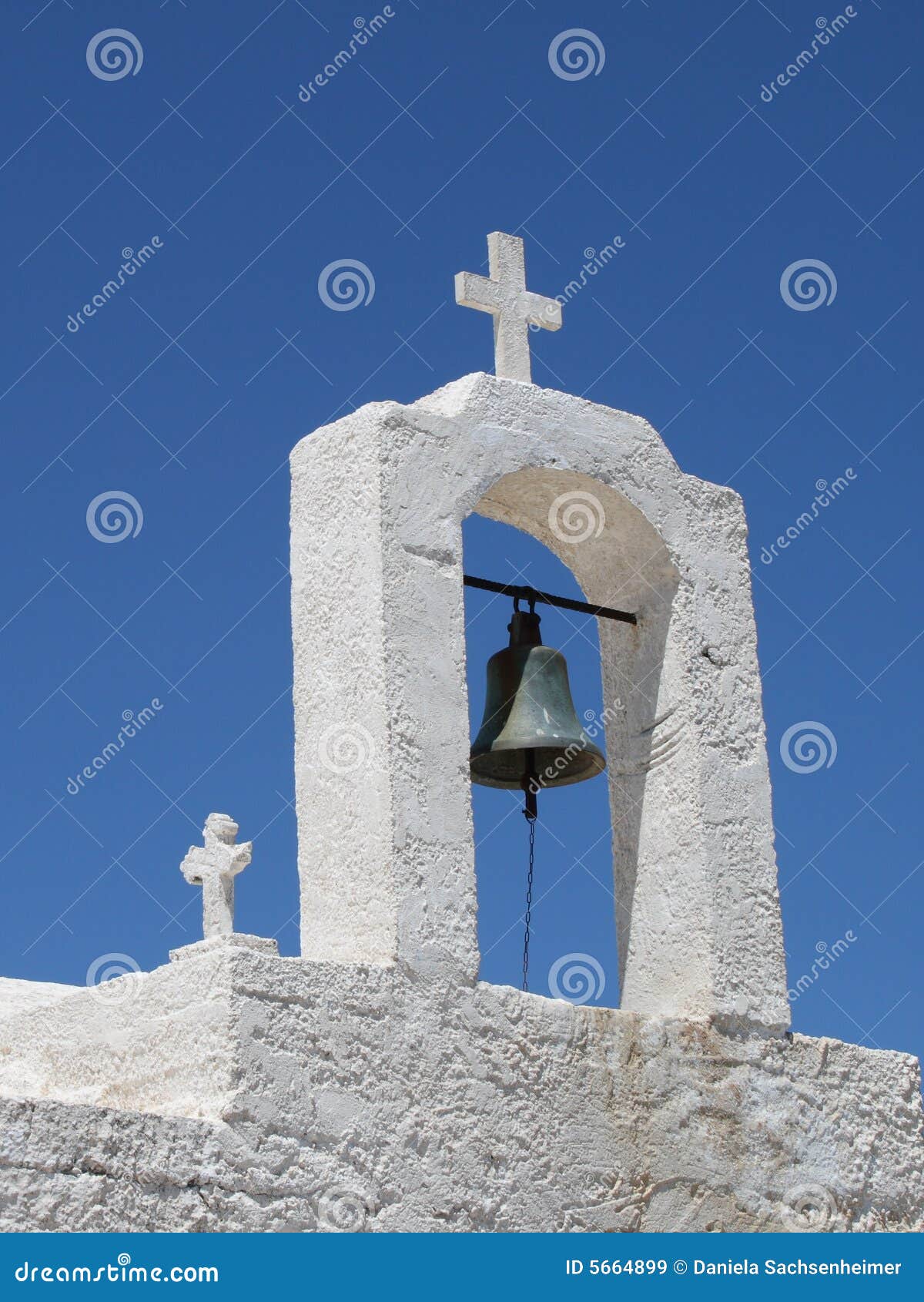 Greek church bell stock image. Image of abstract, attraction - 5664899