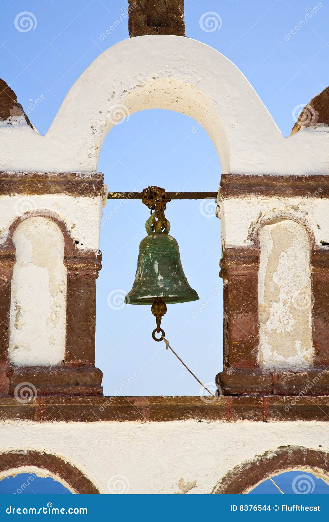 Greek Church Bell stock photo. Image of cyclades, santorini - 8376544