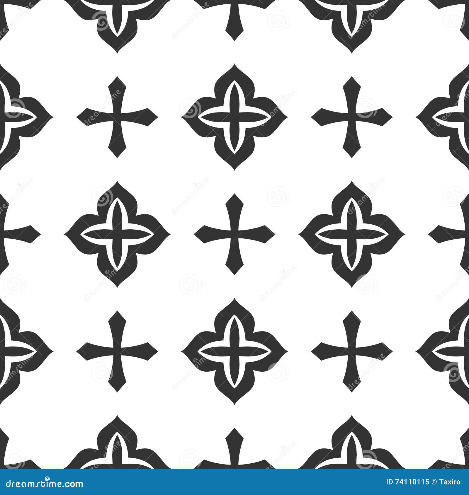 Greek Church Pattern Seamless Stock Vector - Illustration of fresco ...