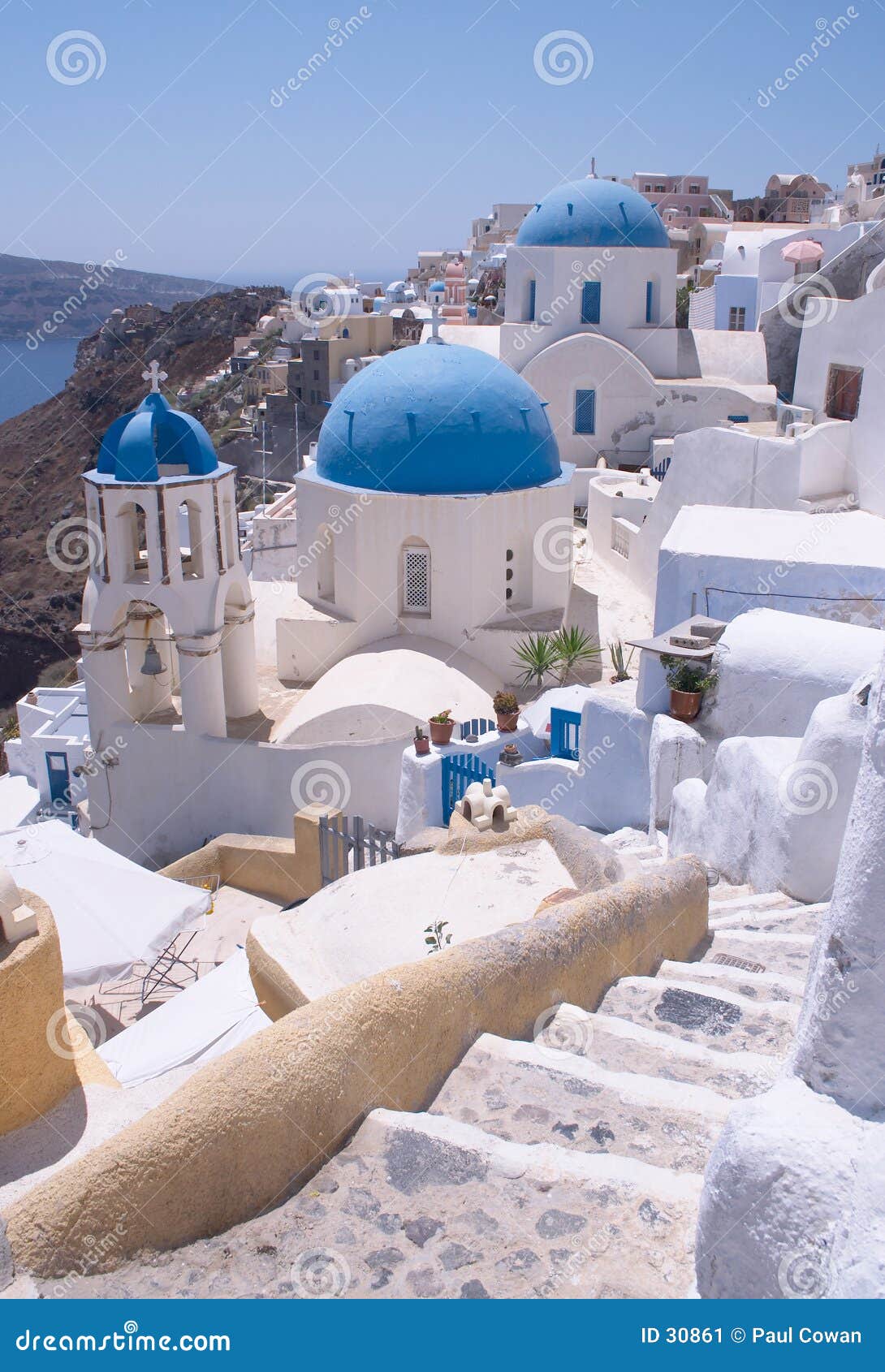 Greek churches with steps stock image. Image of mass, holiday - 30861