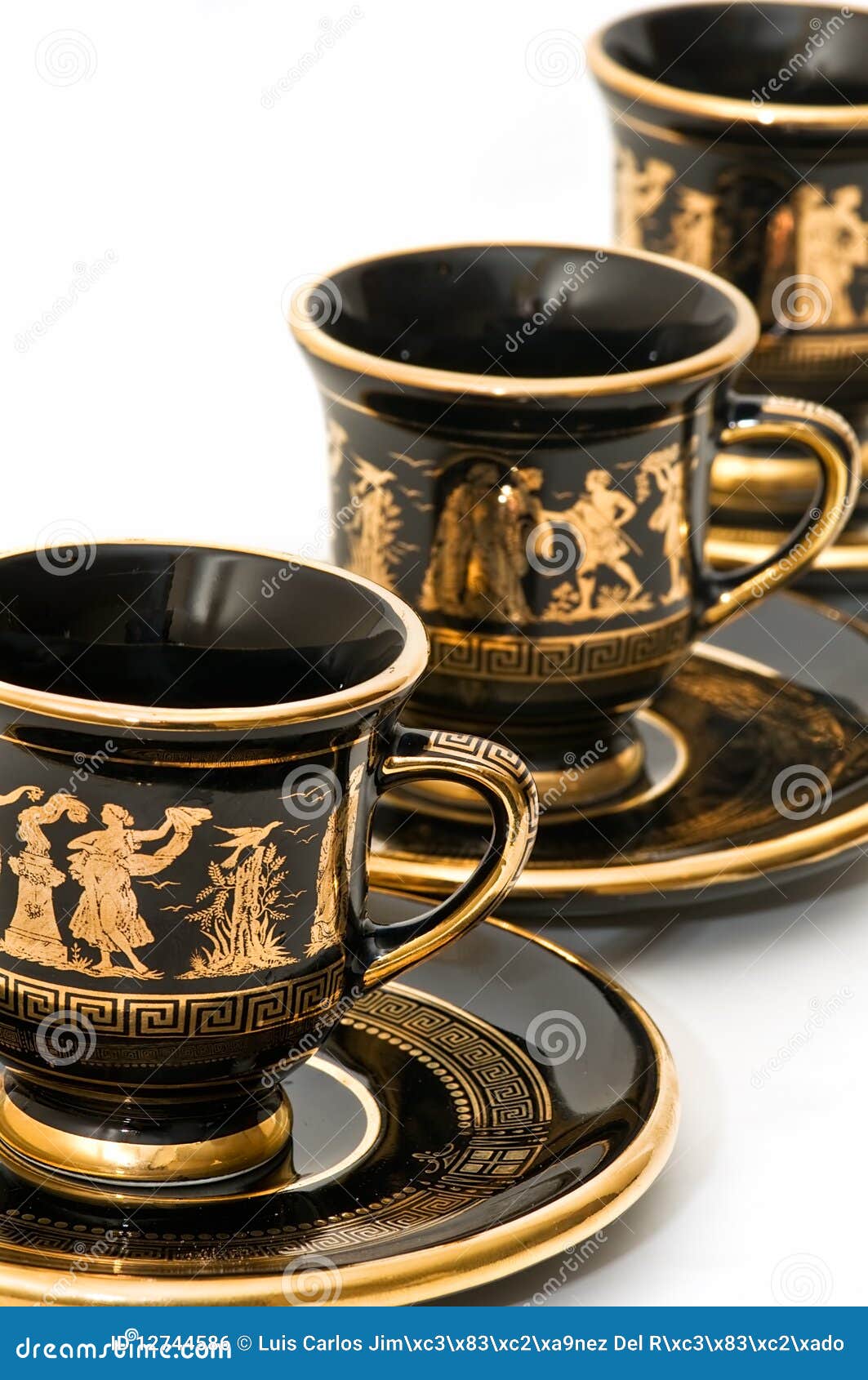 Greek coffee cups stock photo. Image of breakfast, mixture - 12744586