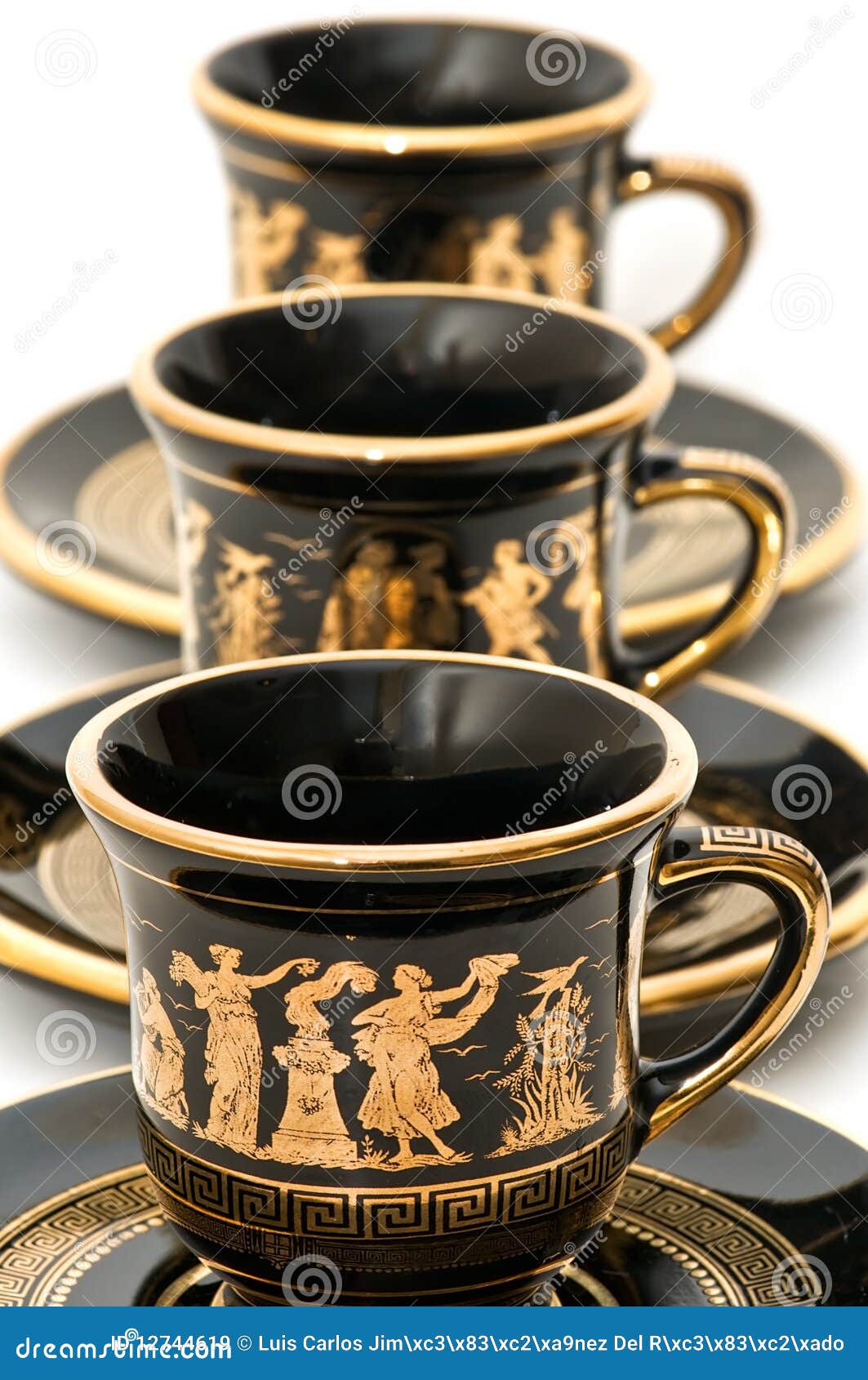 Greek coffee cups stock image. Image of espresso, breakfast - 12744619