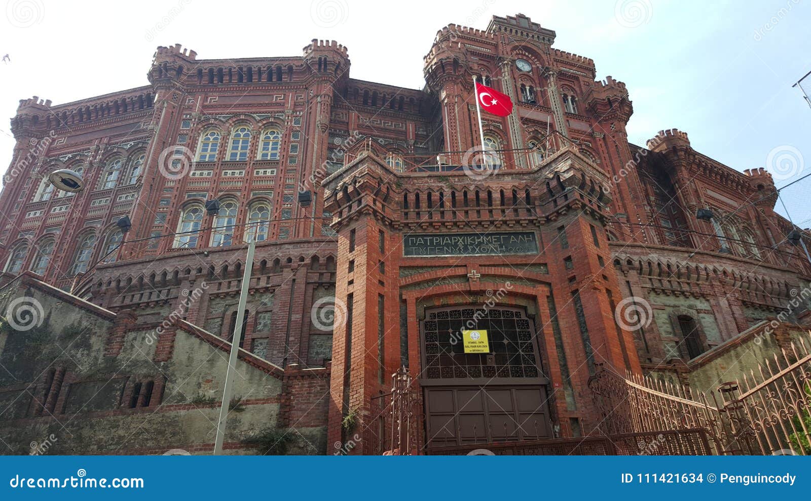 Greek college in Istanbul stock photo. Image of byzantine - 111421634