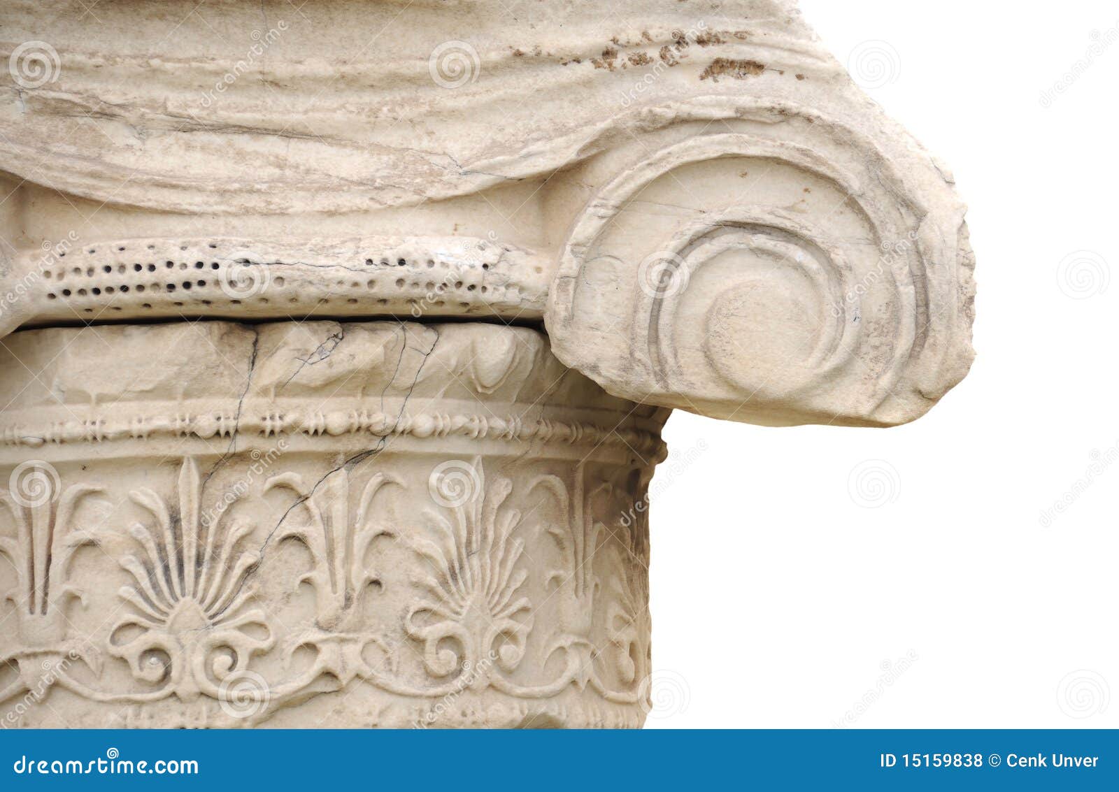 Greek Column stock photo. Image of color, europe, culture - 15159838