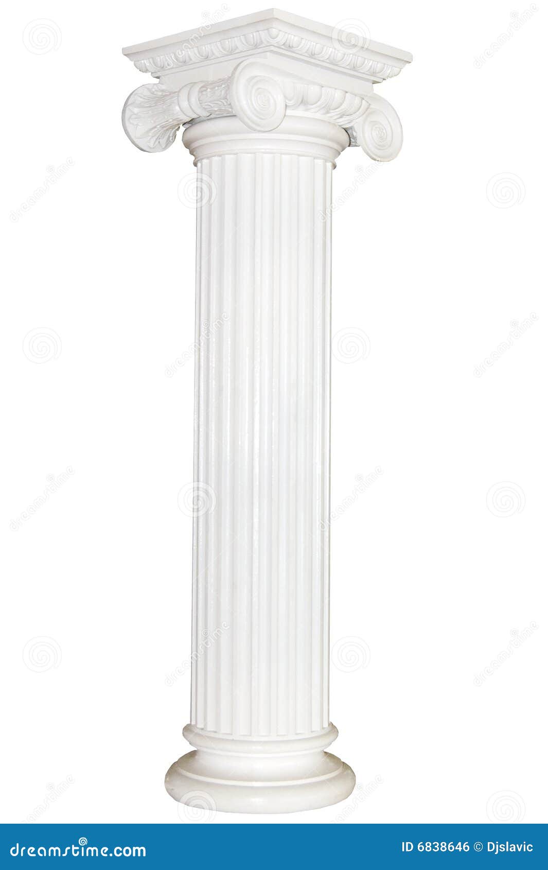 Greek Column With Golden Borders Stock Photography | CartoonDealer.com ...