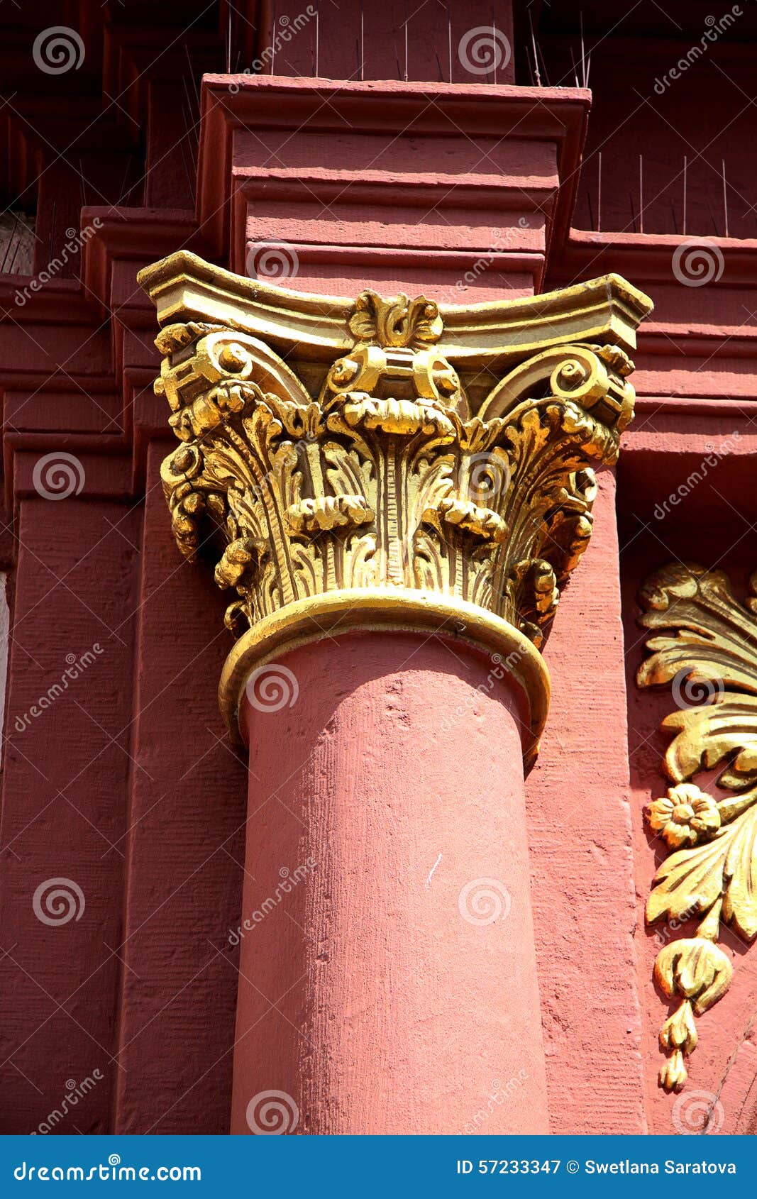 Greek column stock image. Image of background, ancient - 57233347