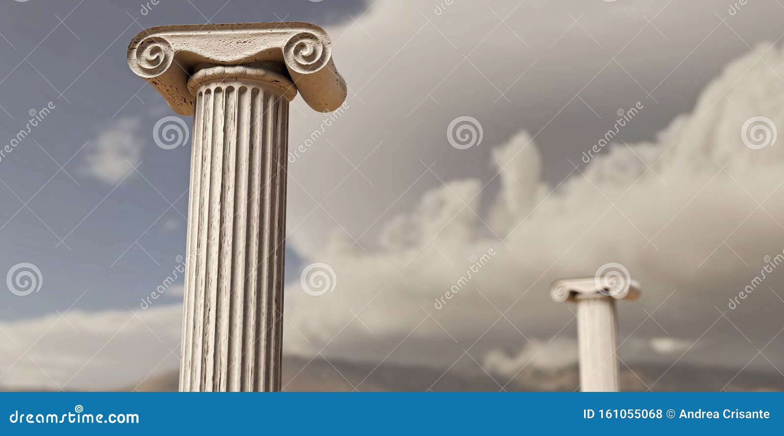 Greek column stock illustration. Illustration of pillar - 161055068