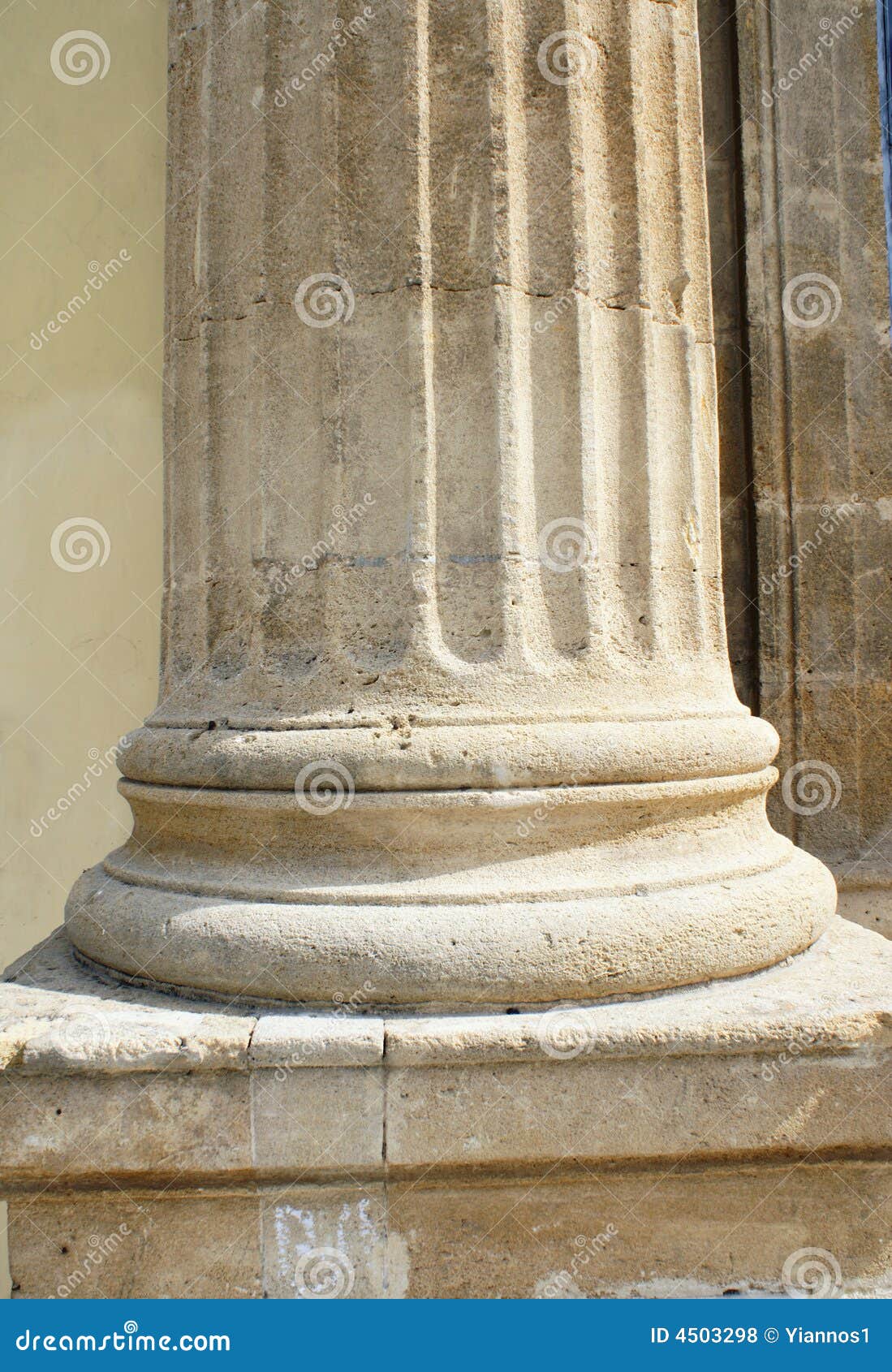 Greek column detail stock photo. Image of ancient, greek - 4503298