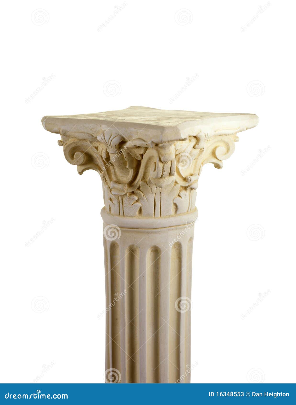 Greek Column With Golden Borders Stock Photography | CartoonDealer.com ...