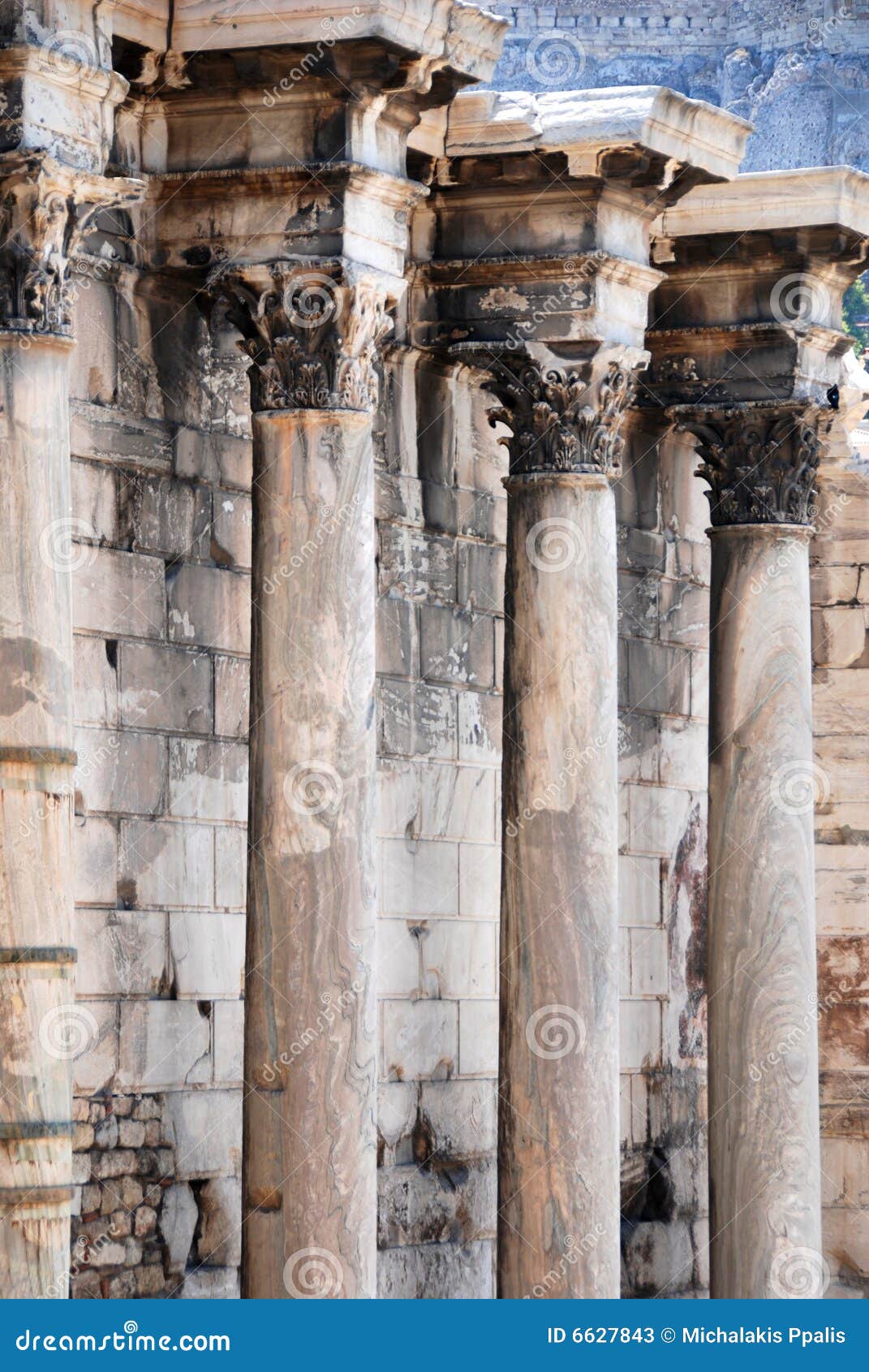 Greek Columns stock image. Image of stonework, poseidon - 6627843