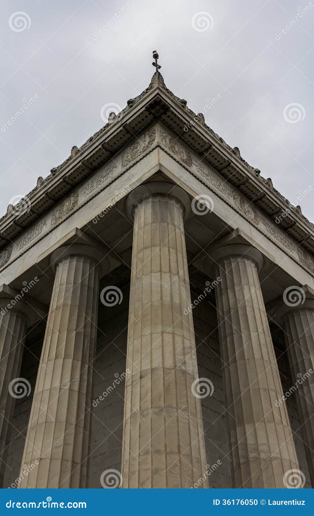 Greek Columns in Vertical Pattern Stock Photo - Image of columns ...