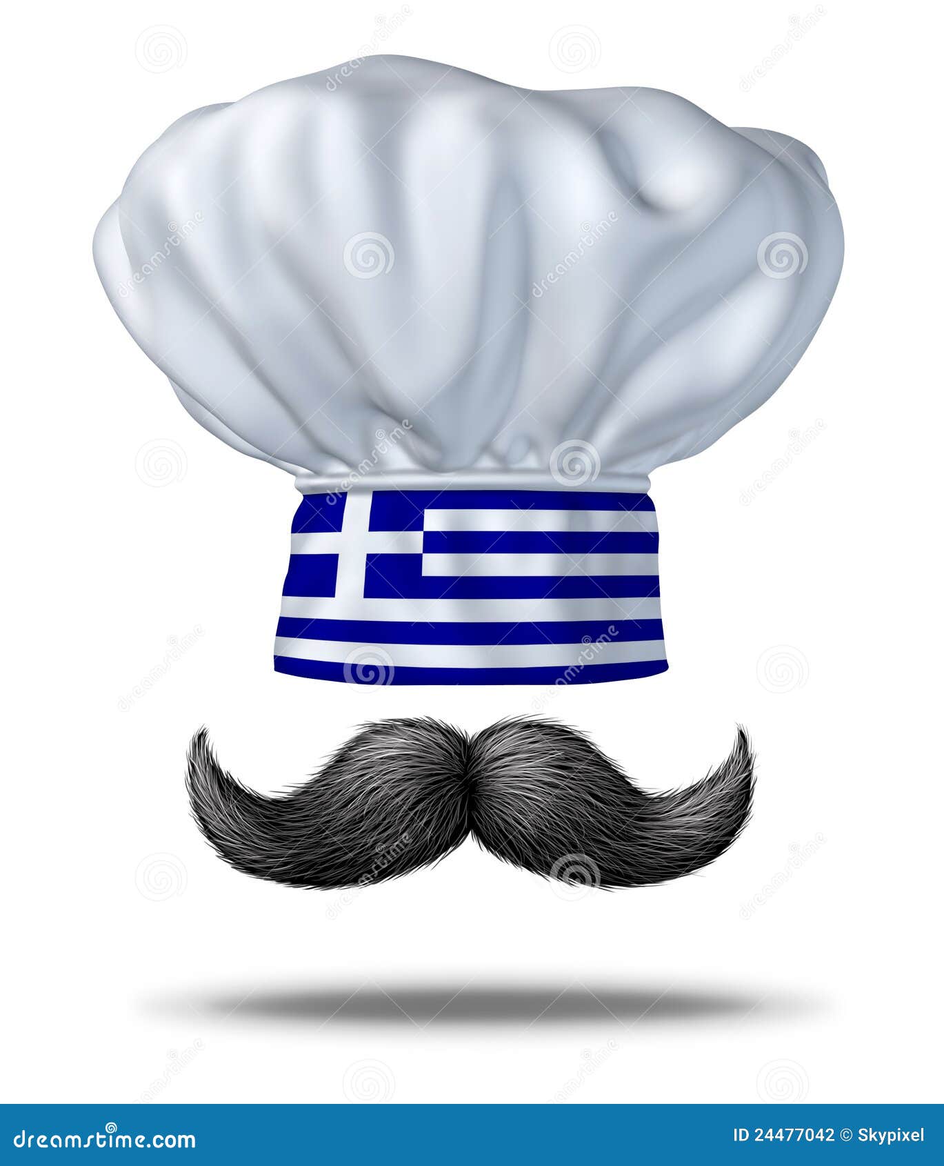 Greek Cooking Concept stock illustration. Illustration of humorous ...