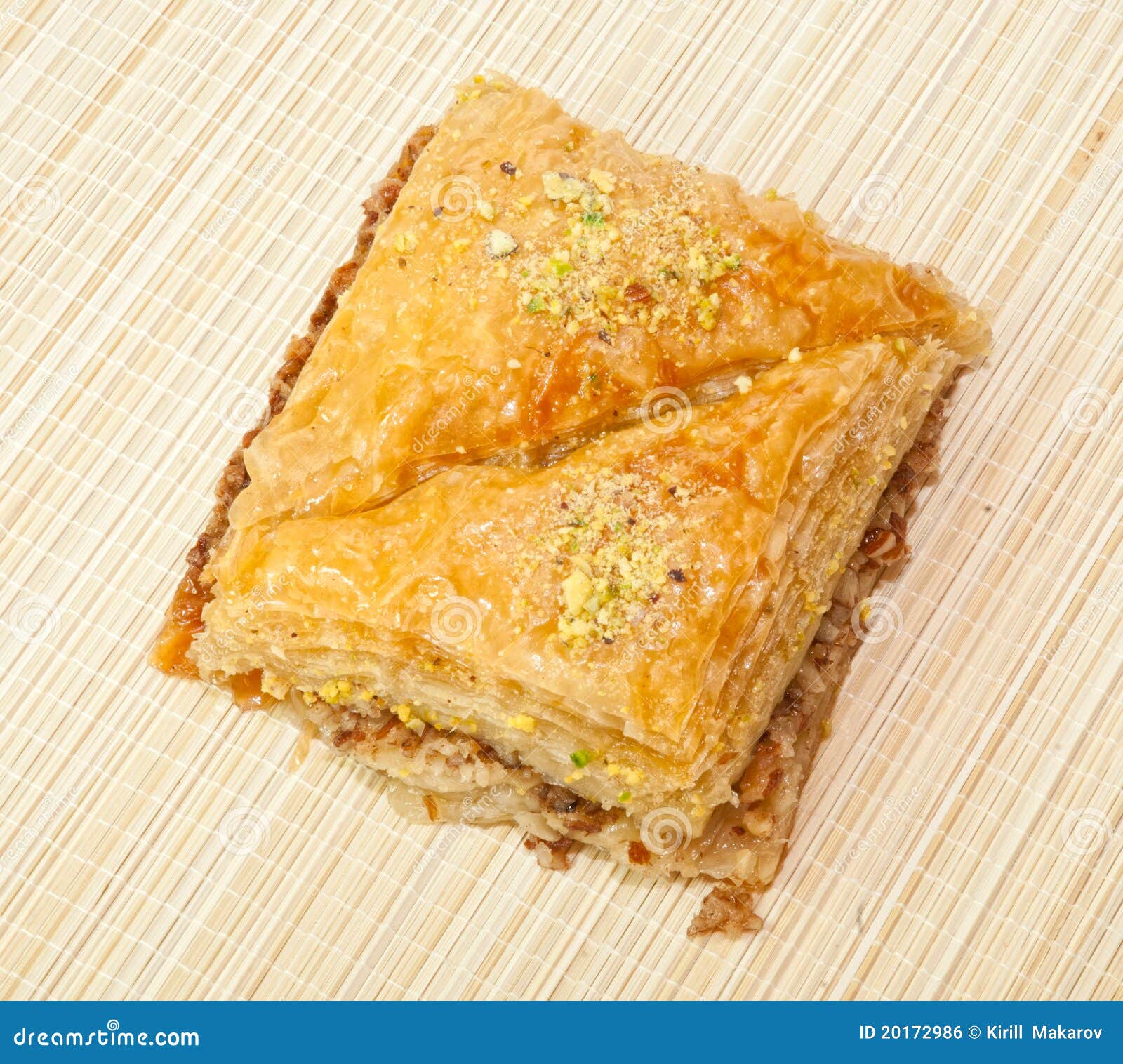 Greek desert Baklava stock photo. Image of confectionery - 20172986