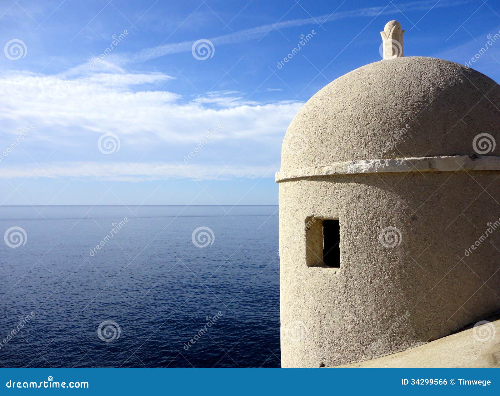 Greek Dome Over Adriatic Stock Photos - Free & Royalty-Free Stock ...