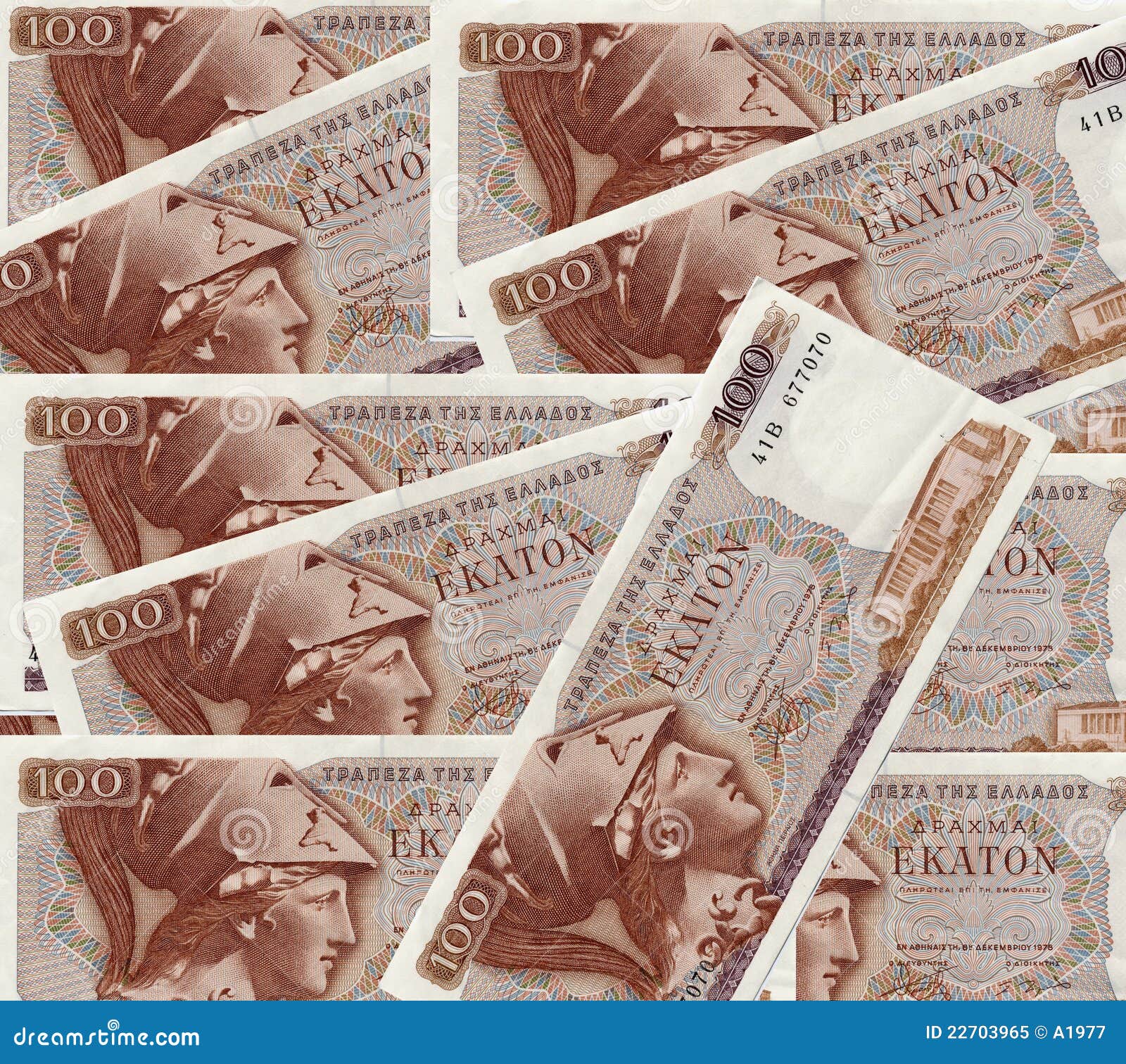 Greek drachmas stock image. Image of european, tender - 22703965