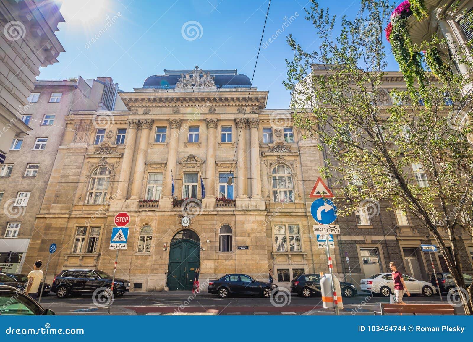 Greek Embassy in Vienna, Austria Editorial Stock Image - Image of ...