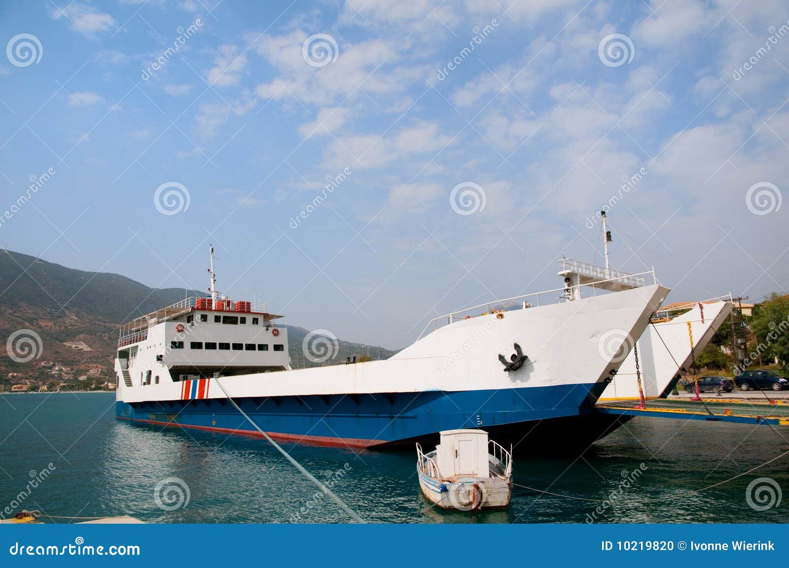 Greek ferry boat stock photo. Image of lefkas, boat, metal - 10219820